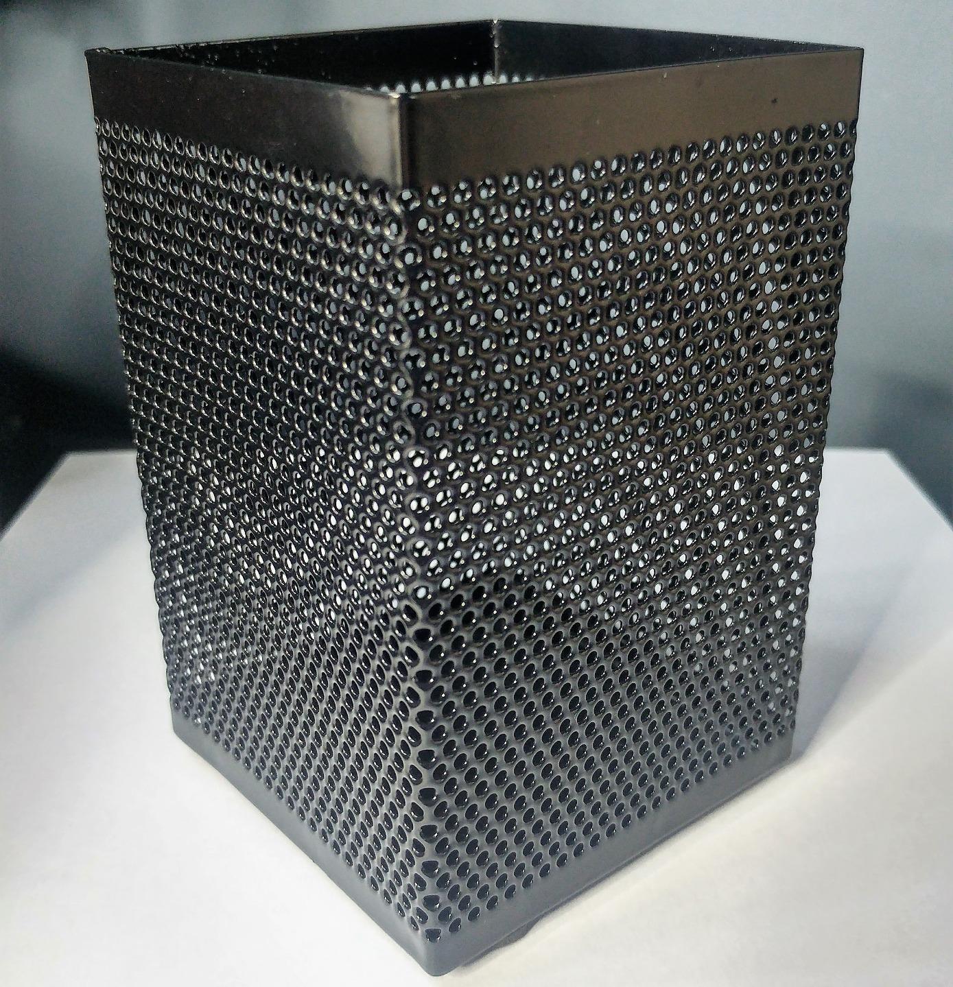 Crystalove Black Metal Mesh Pencil Pot, Pen Holder, Pencil Cup (Style 2 ...