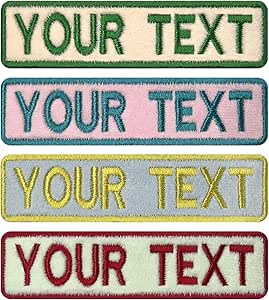 Amazon.com: Custom Reflective Name Patch – Personalized Embroidered Patch with Velcro/Iron-On ...