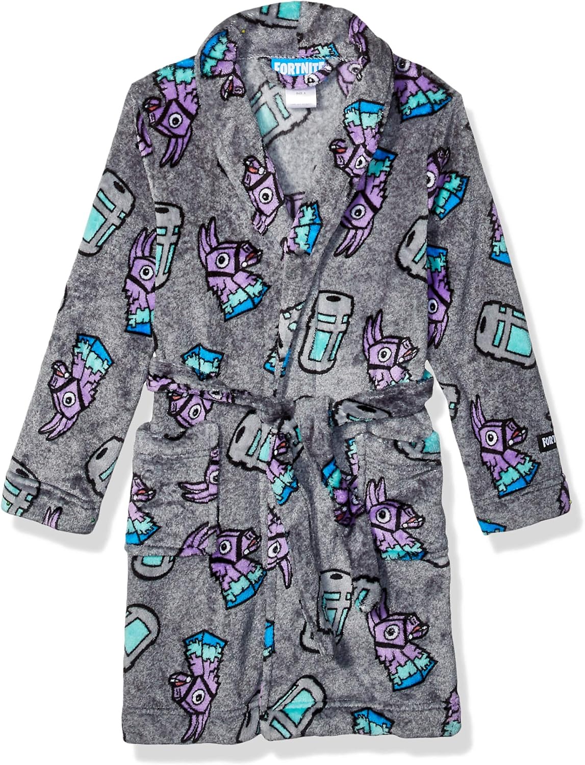 Fortnite Boys Luxe Plush Robe Bathrobe, Iconic, 16 : Amazon.co.uk: Fashion