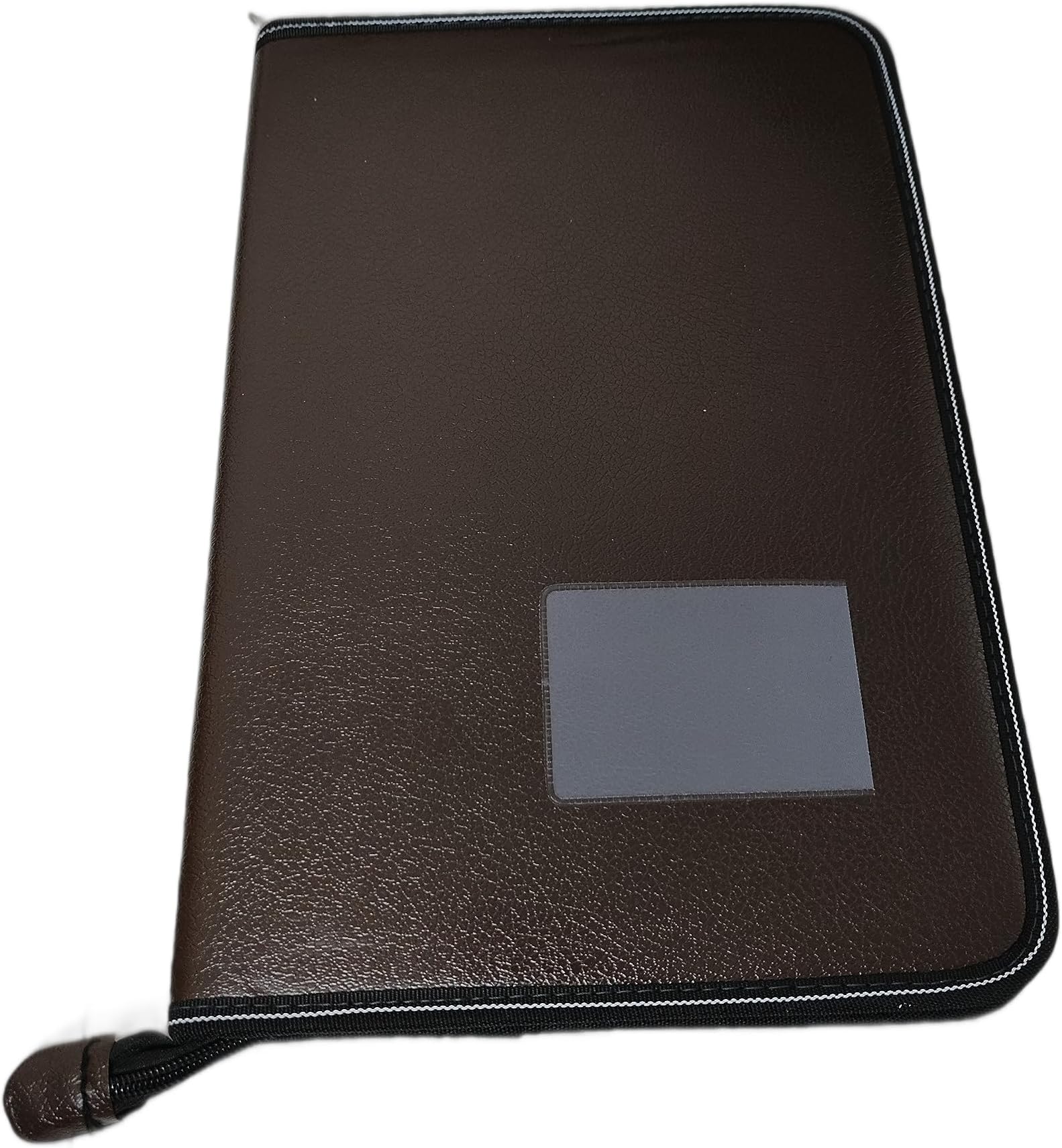 SKI-Dark Brown-Waterproof Multipurpose Faux Leather Professional File ...