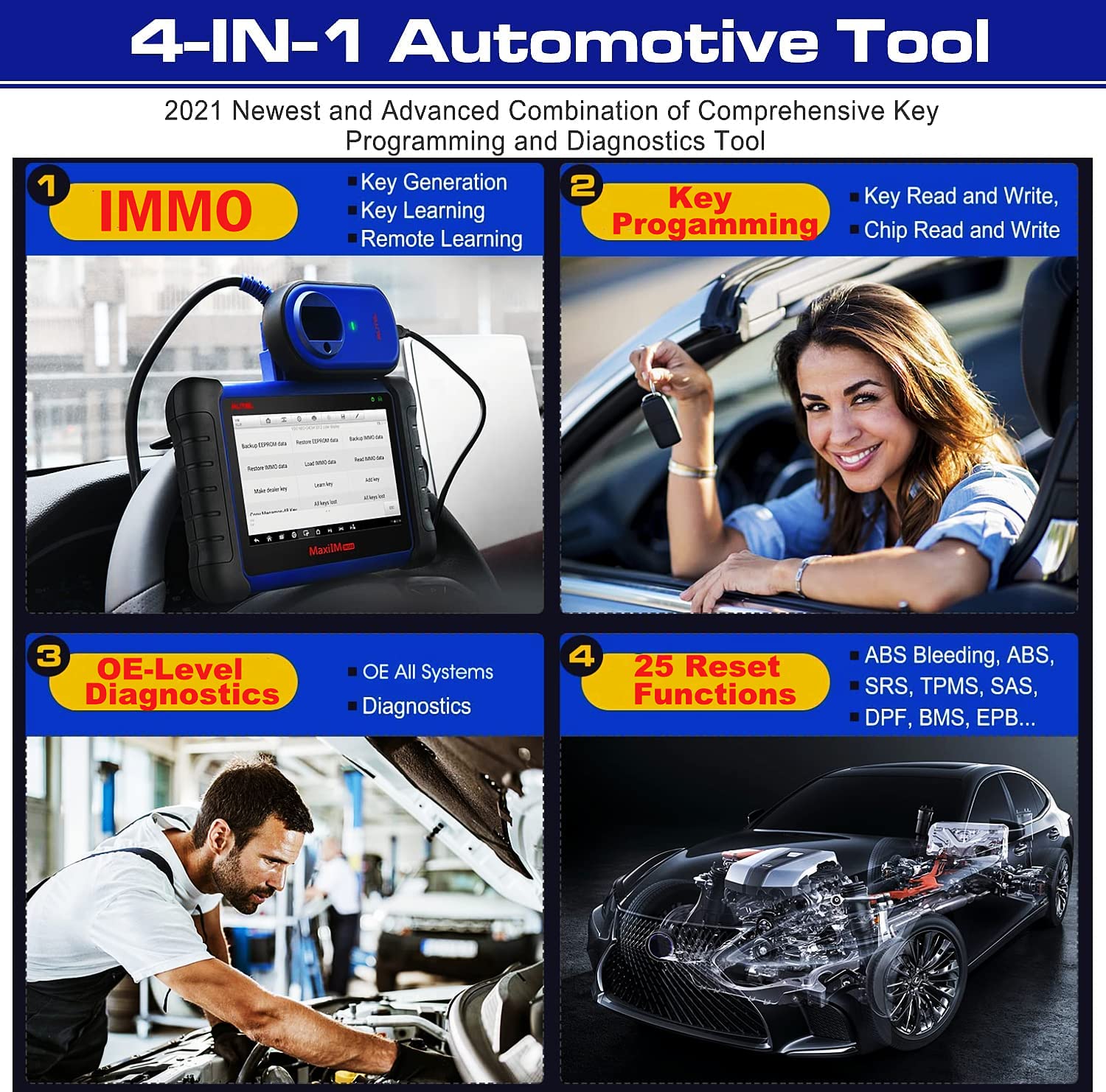 2023 Autel MaxiIM IM508S IMMO Key Fob Programming Tool Car Key ...