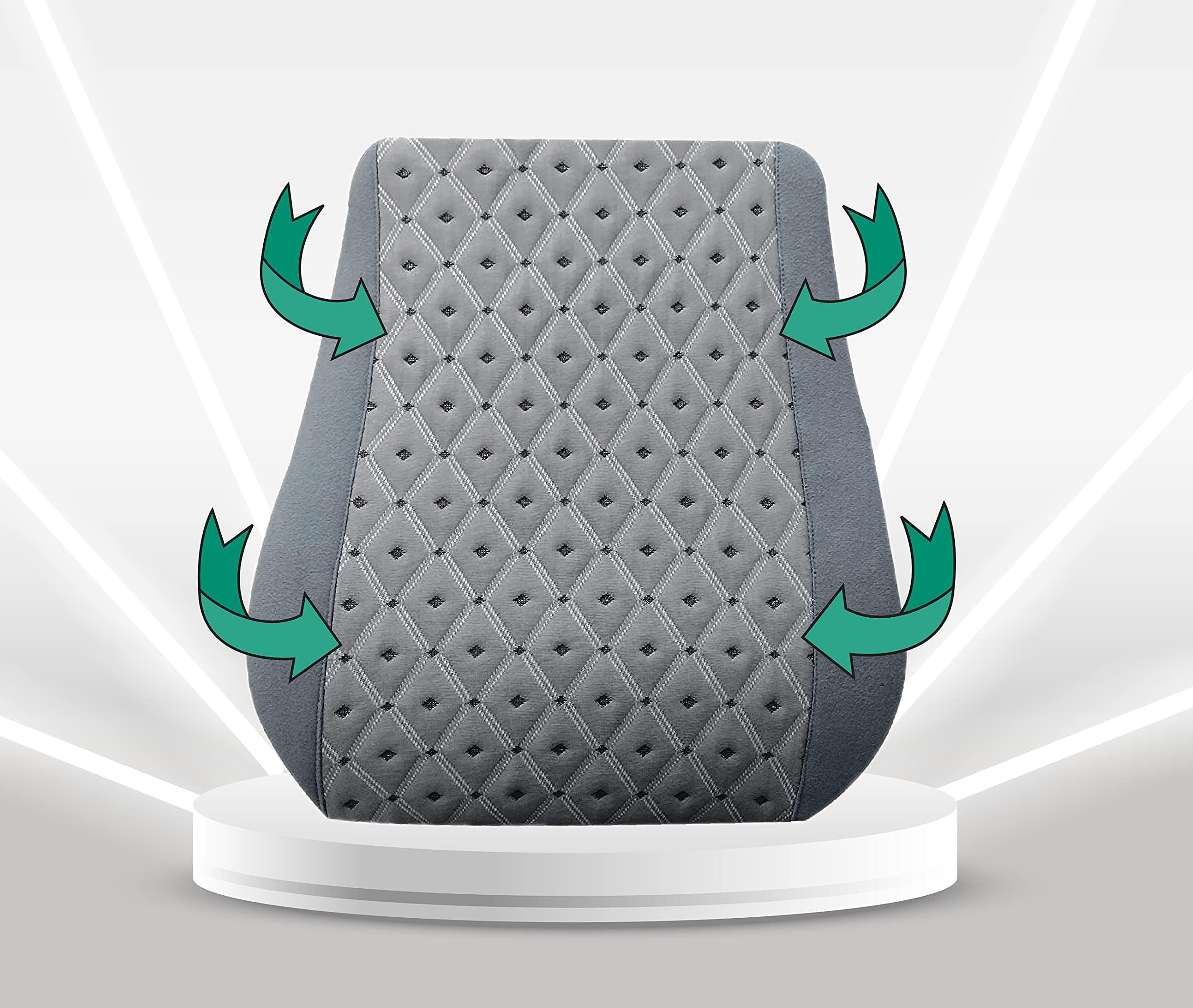 amazon basics Memory Foam Lumbar Spine Full Backrest Pillow for Pain ...