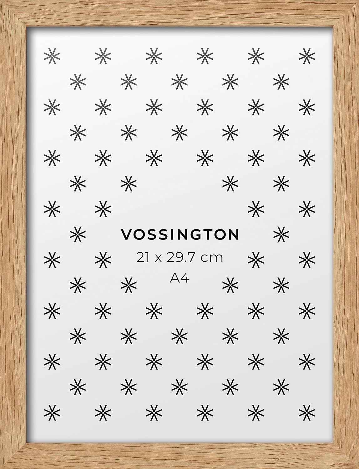Vossington Classic A4 Frame - Light Oak Frame Color (Faux Wood Grain ...