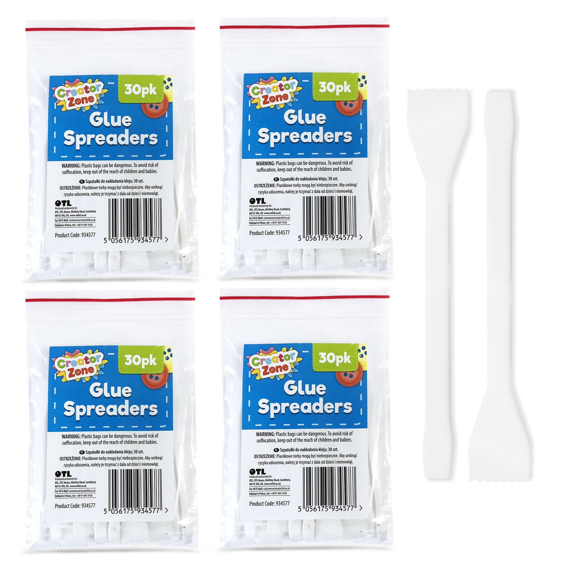 120pk Glue Spreader Set | Glue Spreaders for PVA Glue | White Adhesive ...
