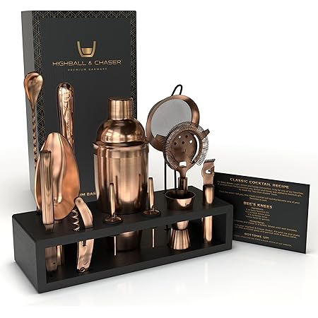 Amazon.com: Mixology Bartender Kit: 11-Piece Bar Tool Set with Rustic ...