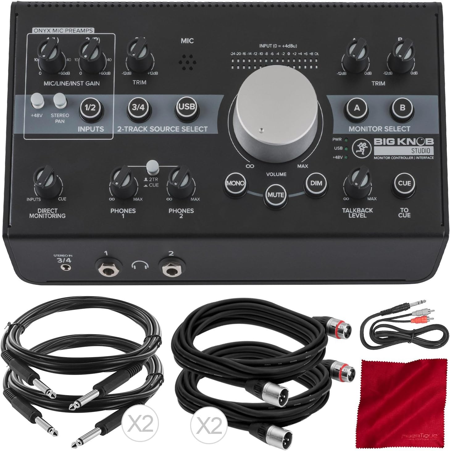 Amazon.com: Mackie Big Knob Studio Monitor Controller Interface ...