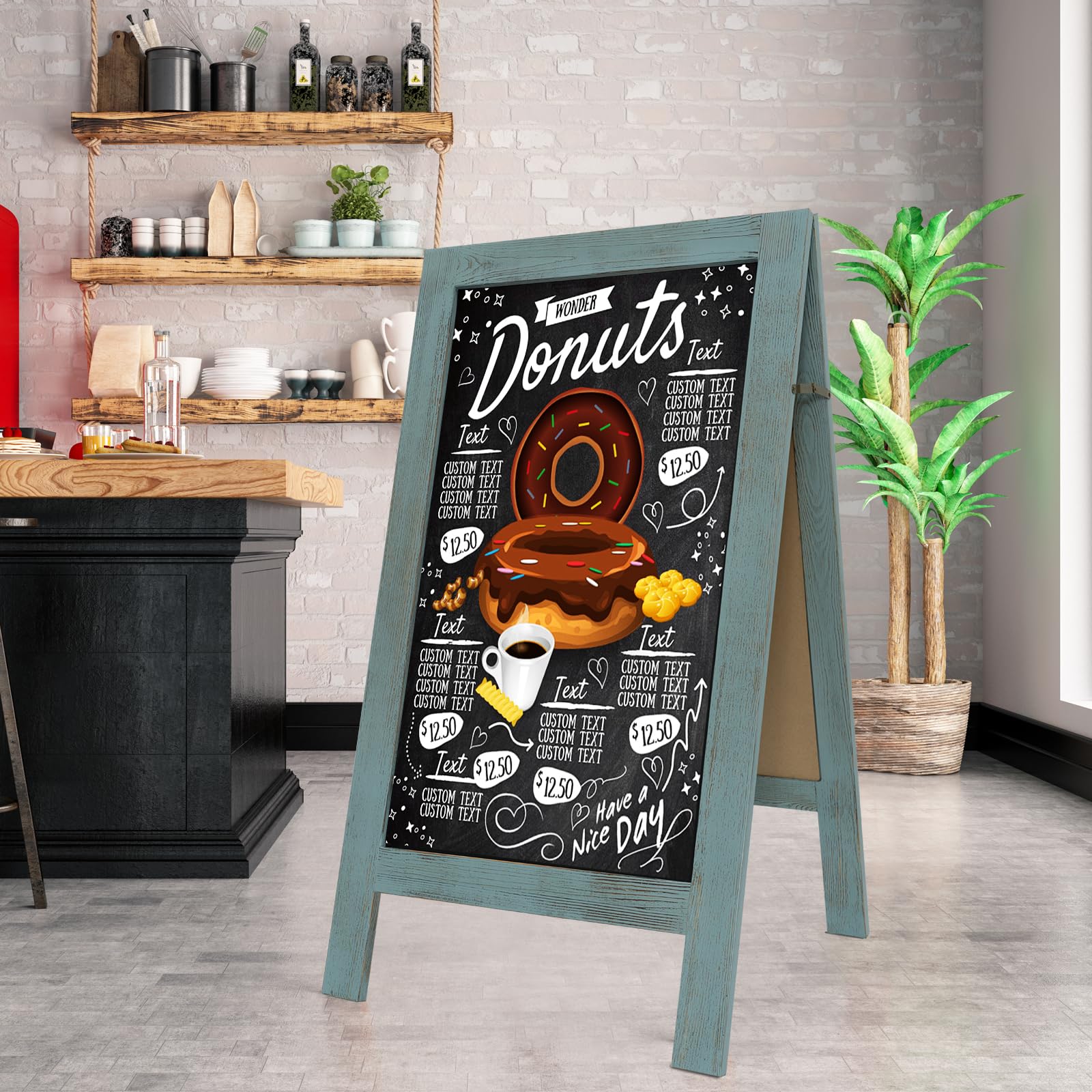 Snapklik.com : Chalkboard, A Frame Chalk Board Sign Board, 40" X 20 ...