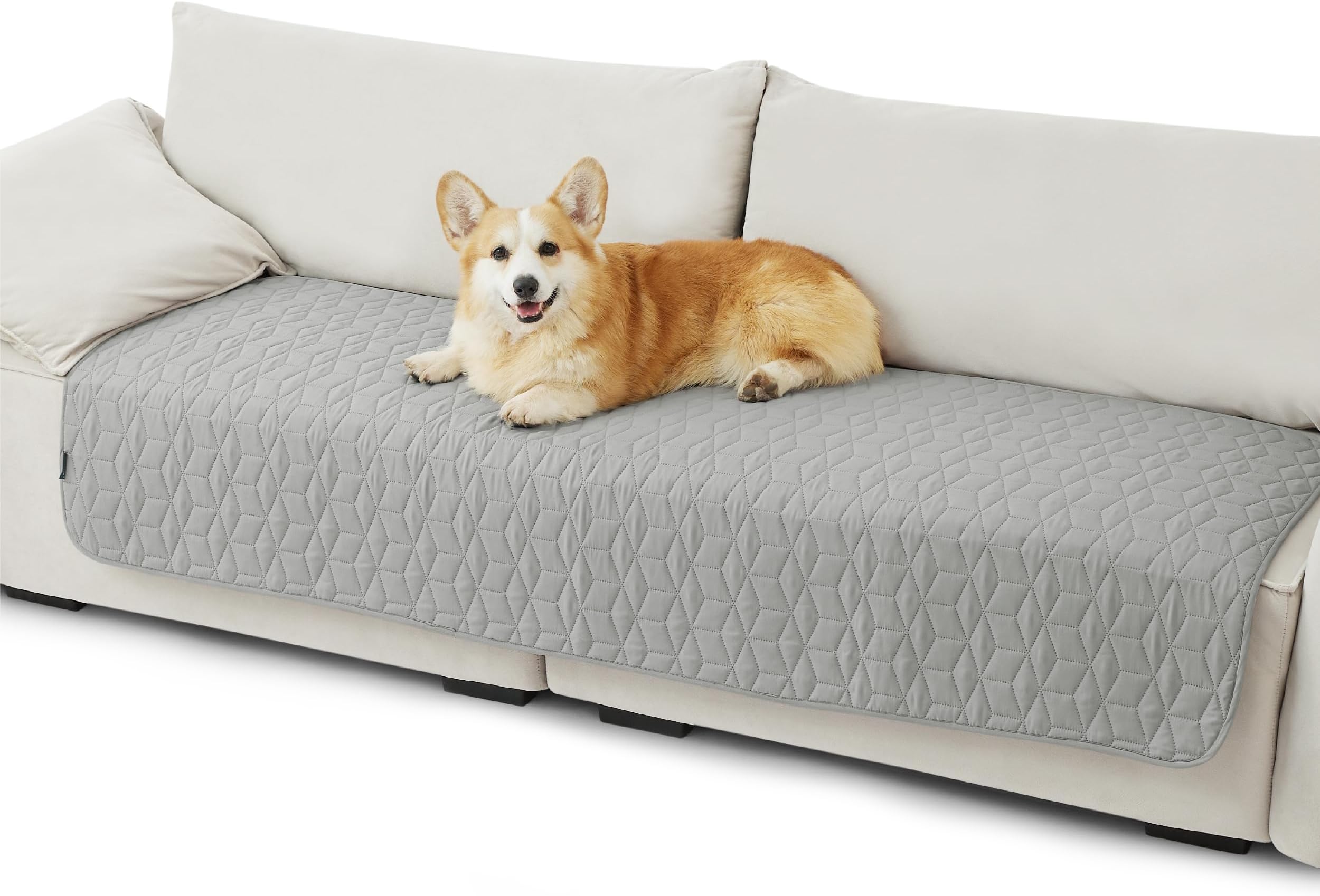 Amazon.com: Garden Chic Cotton Protective Couch Cover,Fuzzy Couch Cover ...