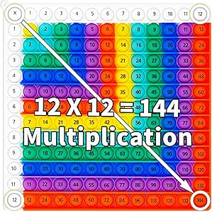 Amazon.com: 12x12 Multiplication Pop Board - Sensory STEM Learning Toy ...