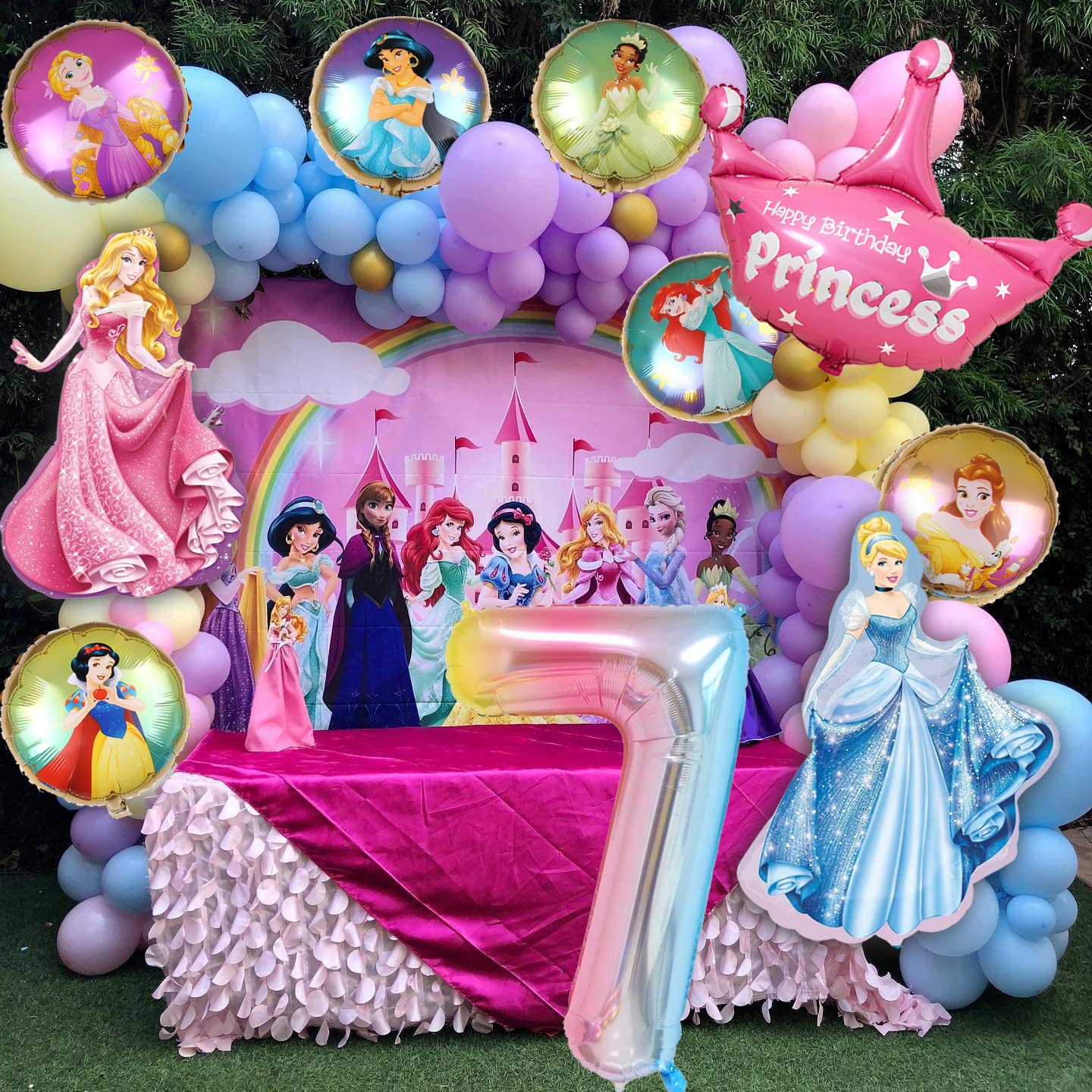 Princess 7th Birthday Background