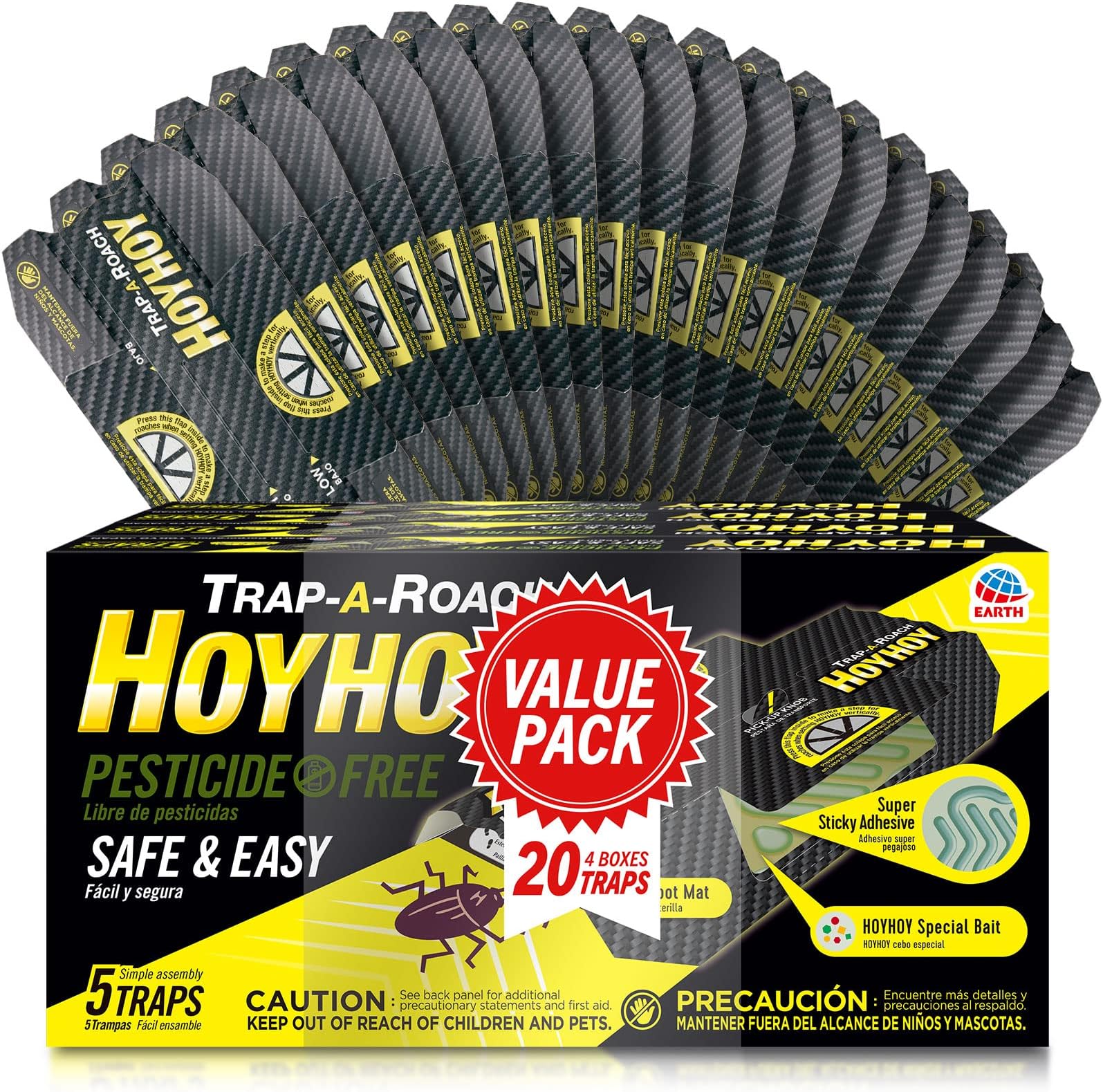 Amazon.com : HOY HOY Mice & Flies Glue Trap Paper - 50 Traps [1 Pack ...