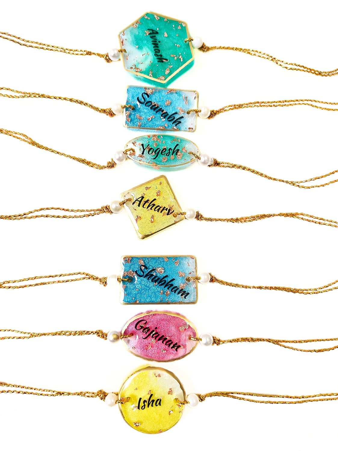 Boy's Handmade Customized Resin Rakhi For Brother | Rakhi With Shree ...