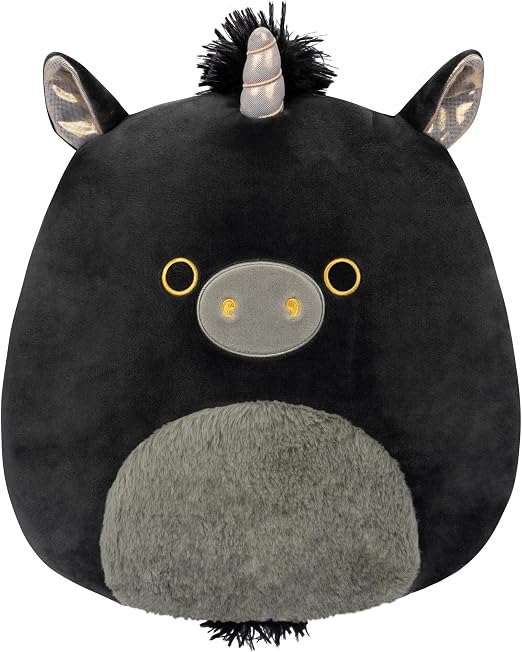 Amazon.com: Squishmallows Original 12-Inch Nicolita Black and Gold ...