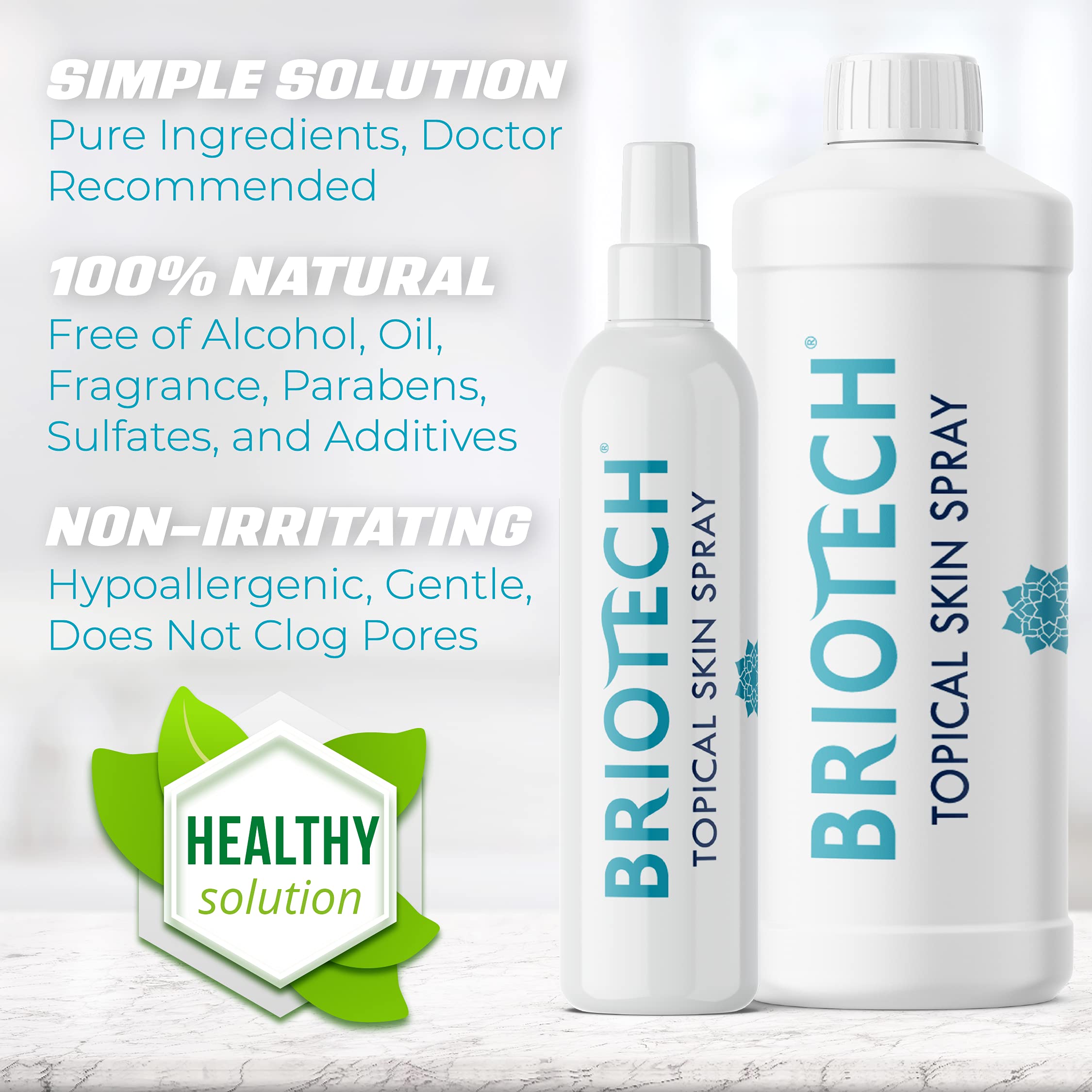 Buy BRIOTECH Topical Skin Spray, Pure HOCl, Hypochlorous Acid Facial ...