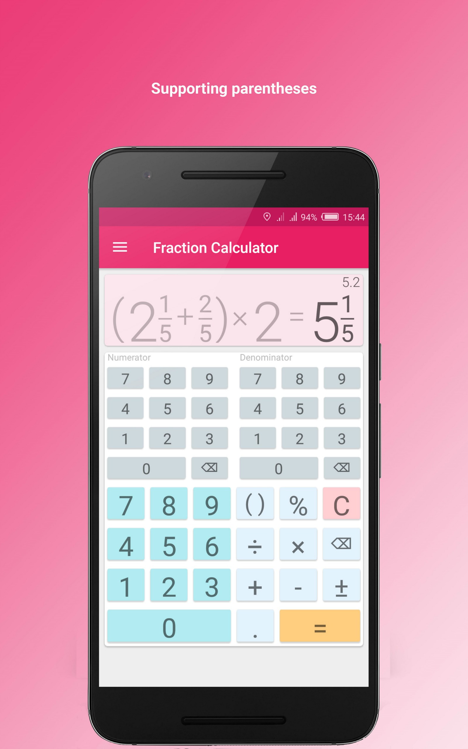 Fraction Calculator - App on the Amazon Appstore