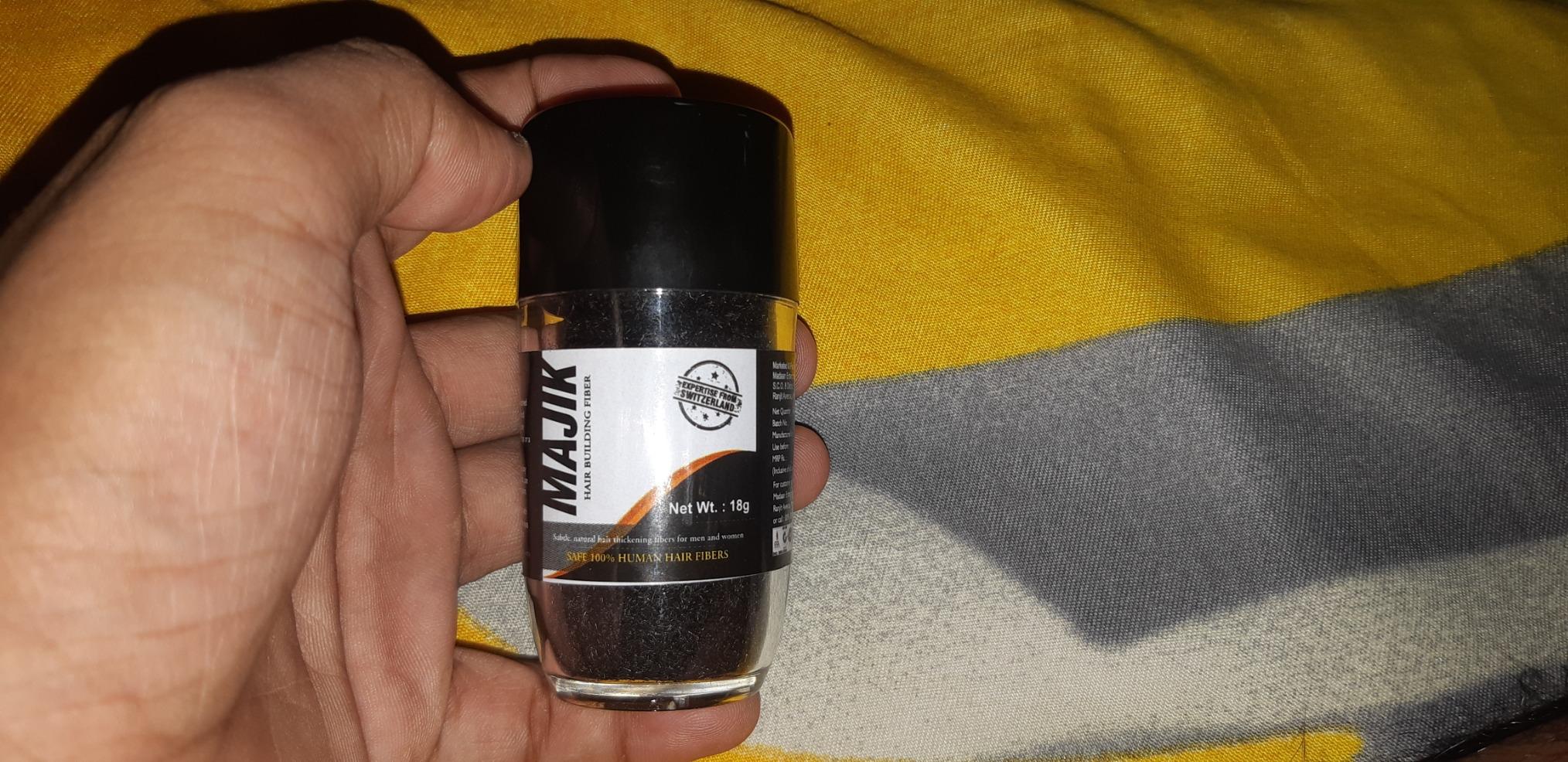 Buy Majik 18 Gram Black Fiber With Applicator Spray Pump For Men And ...