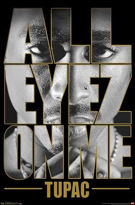 Amazon.com: Trends International Tupac-All Eyes Wall Poster, 22.375 in ...