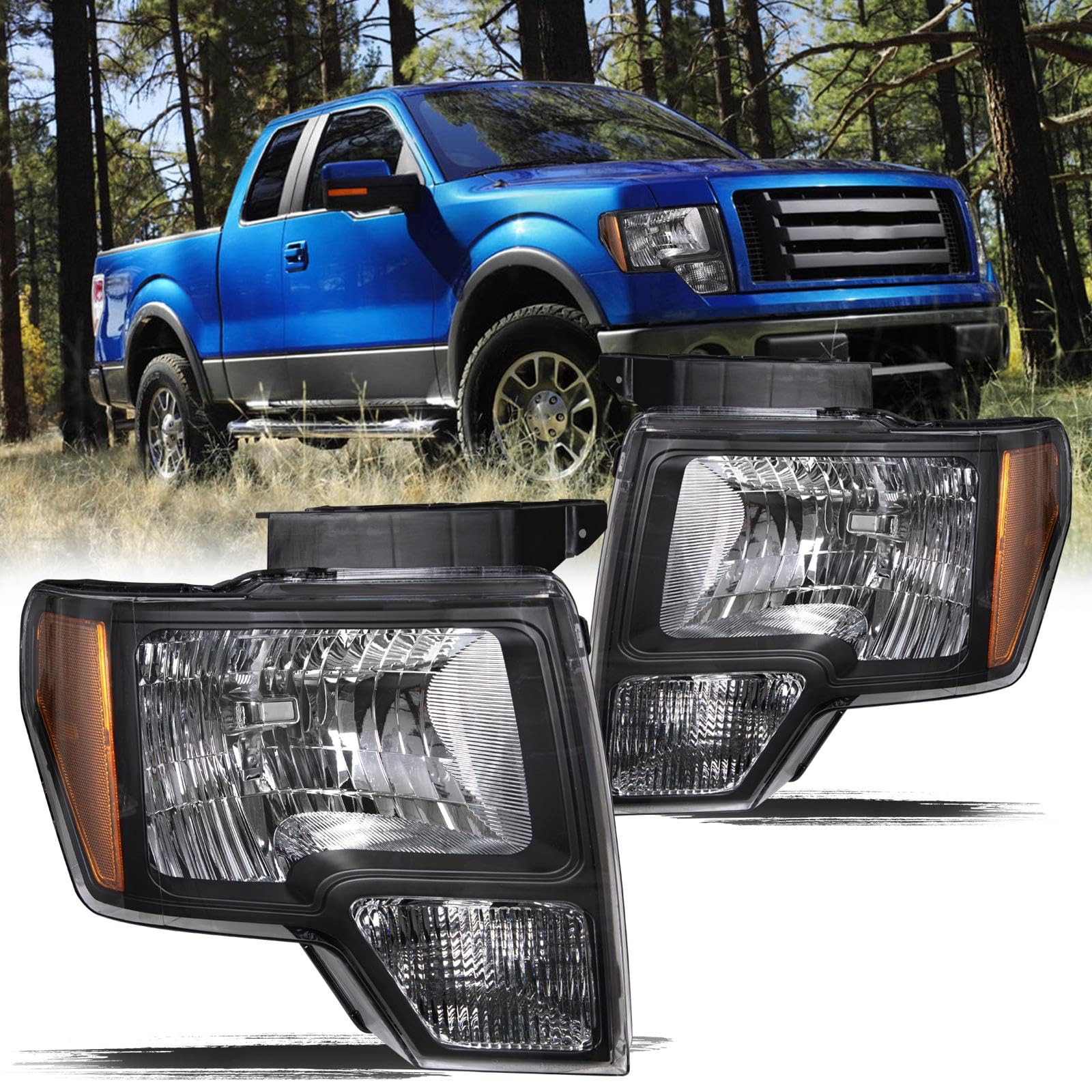 Amazon.com: Aosky Headlight Assembly Compatible with 2009 2010 2011 ...