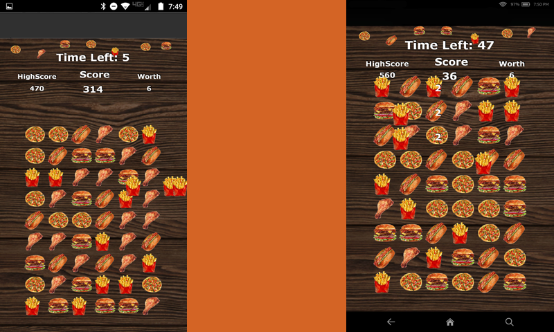 Pizza Burger Match 3 Game:Amazon.com:Appstore for Android
