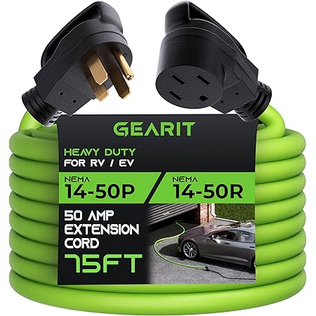 Southwire 191800008 6/3 & 8/1 SEOW, 50 Amp Rating, 125/250-Volt Outdoor ...