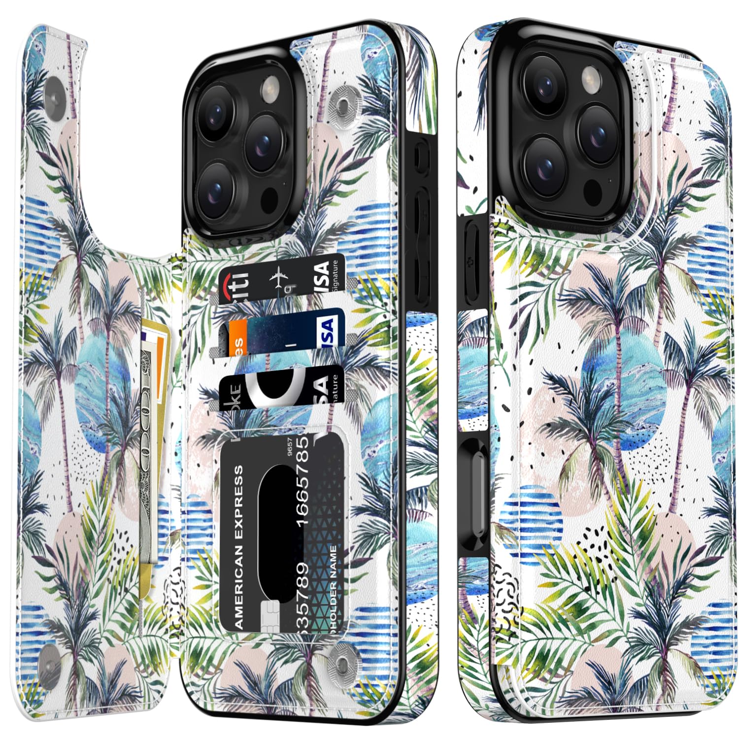 Amazon.com: LETO for iPhone 16 Pro Max Wallet Case - Flip Folio Leather ...