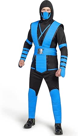 Amazon.com: Spooktacular Creations Men Blue Ninja Costume Set for Adult ...
