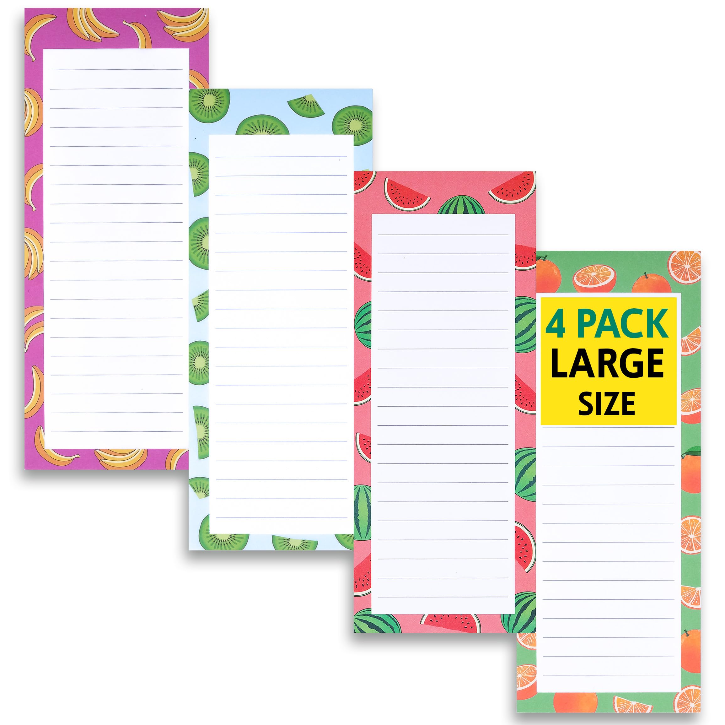 Amazon.com : 4 Large Magnetic Notepads – Shopping List, To-Do List ...