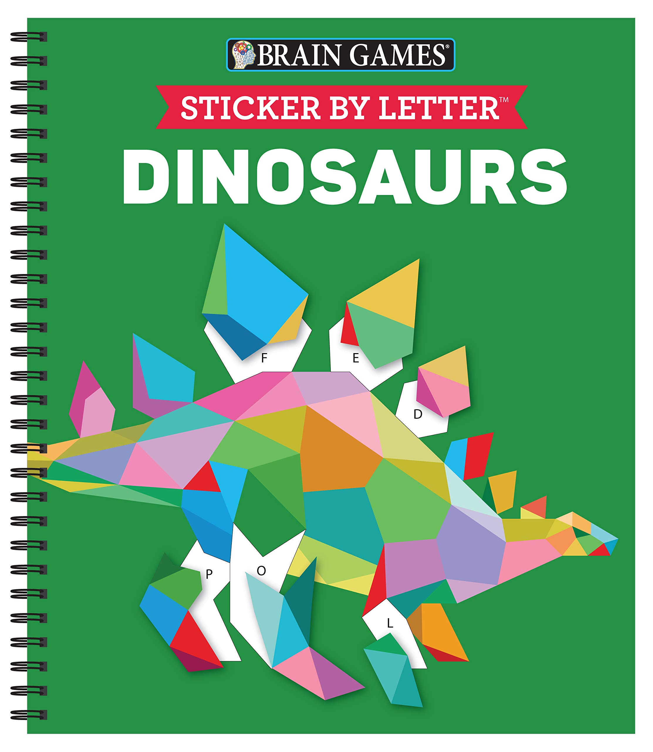 Brain Games – Sticker by Letter: Dinosaurs (Sticker Puzzles – Kids ...