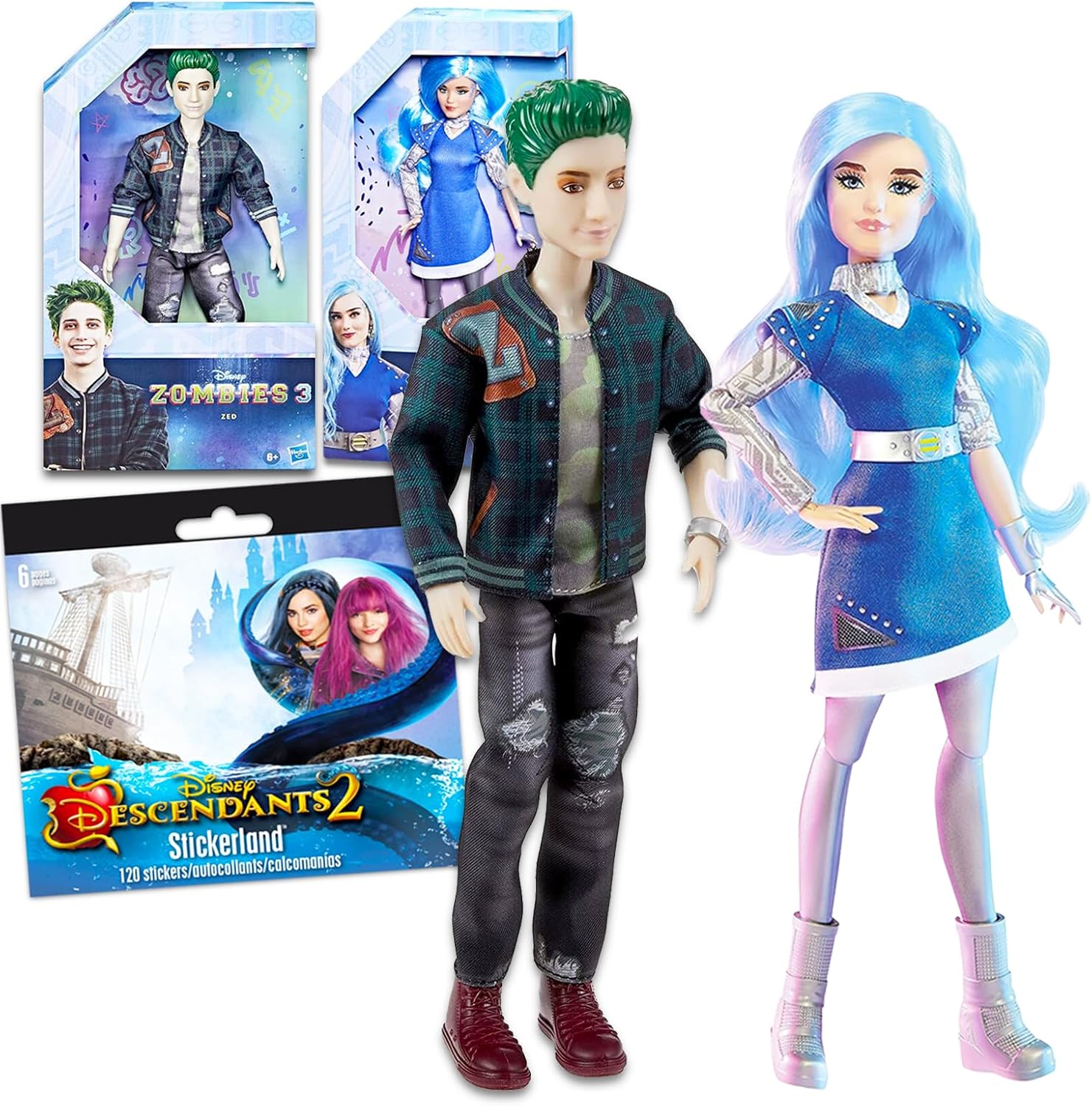 Disney Zombies Dolls Set for Girls - Bundle with 2 Disney Zombies 3 ...