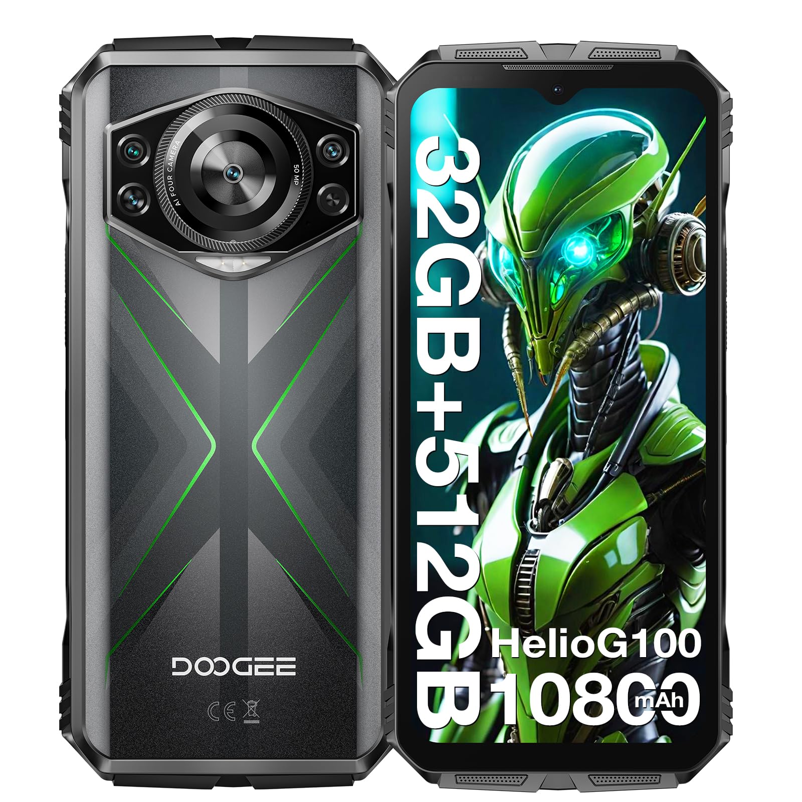 Amazon.com: DOOGEE S118 (2025) Rugged Smartphone Unlocked, 32GB+512GB ...