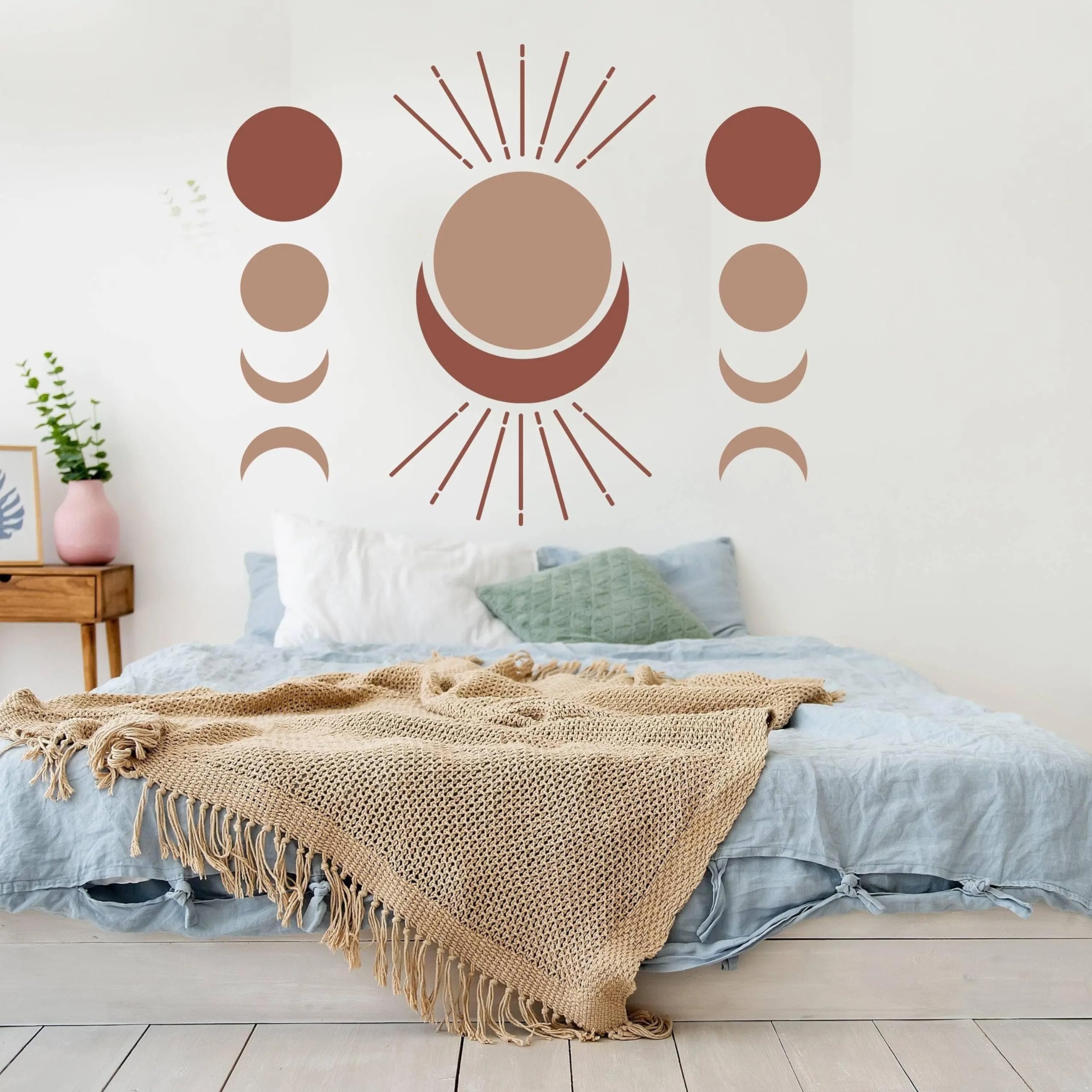 Bohemian Crescent Moon Boho Crescent Moon Clipart Bohemian Celestial