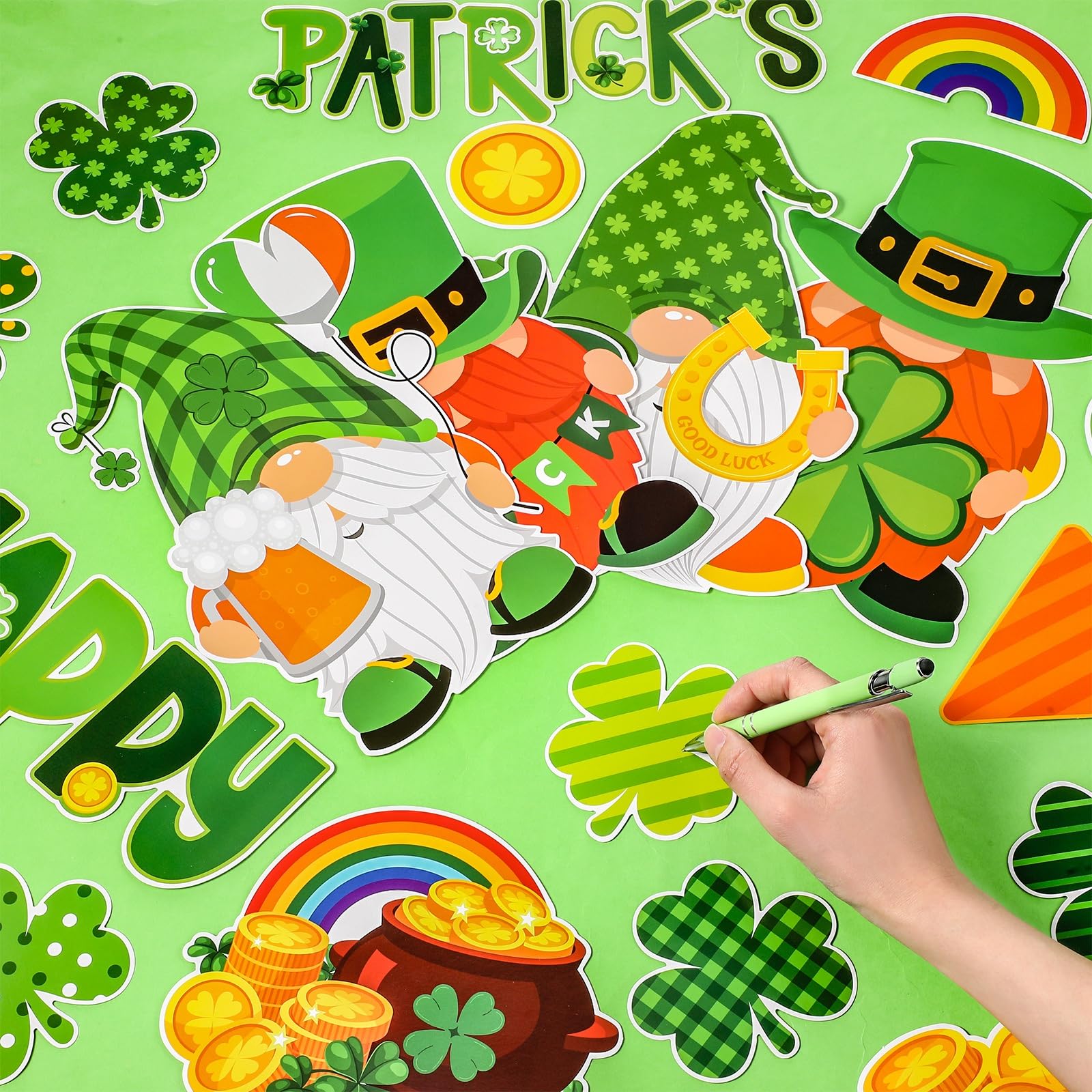 Snapklik.com : Pasimy St. Patricks Day Bulletin Board Decorations Set ...