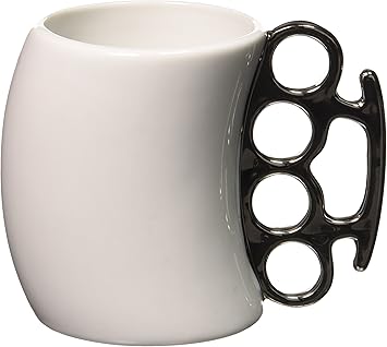 Amazon.com: Fred & Friends FISTICUP Ceramic Knuckleduster Mug, regular ...