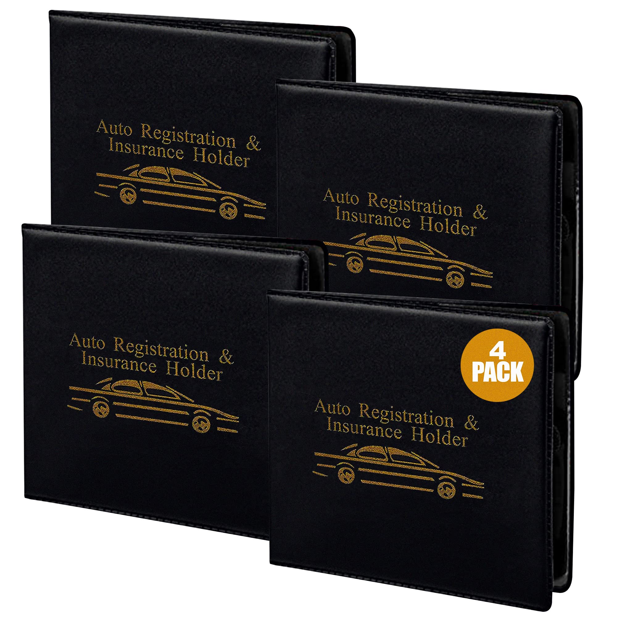Amazon.com: Andalus Auto Registration & Insurance Card Holder Pack of 4 ...