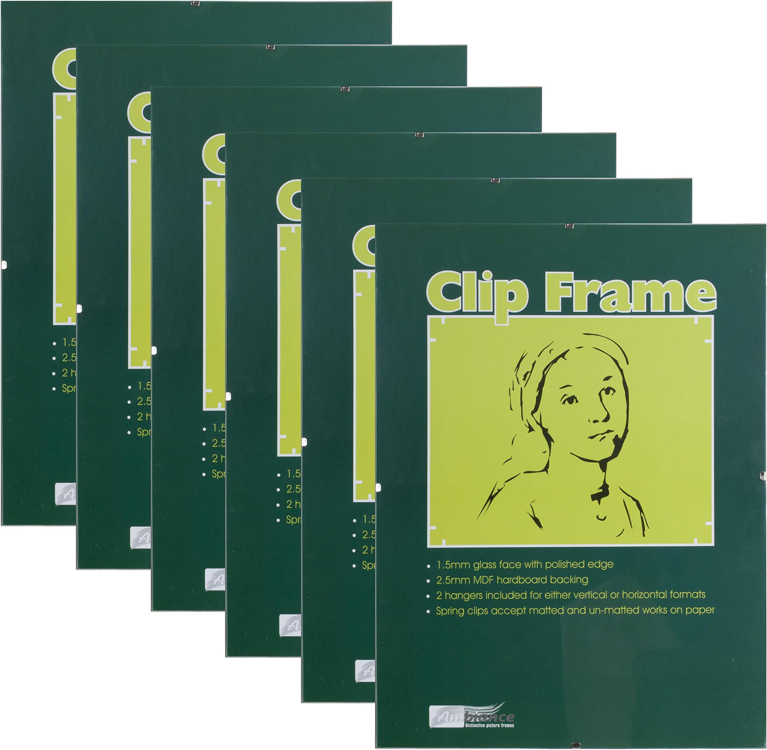 Amazon.com - MCS Glass Clip Picture Frame for a 8" x 10" Photograph ...