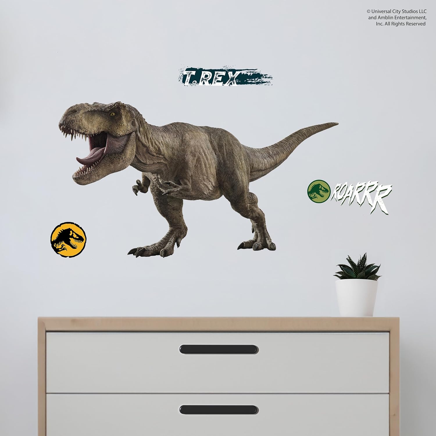 Amazon.com: Wall Palz Jurassic Park T-Rex Wall Decal - Large 23 ...