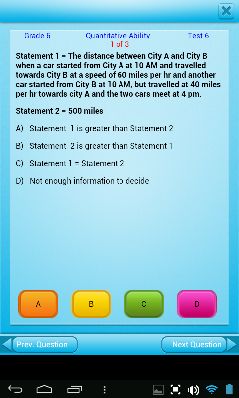FREE QVprep Lite 6th grade maths (quantitative) and english (verbal ...