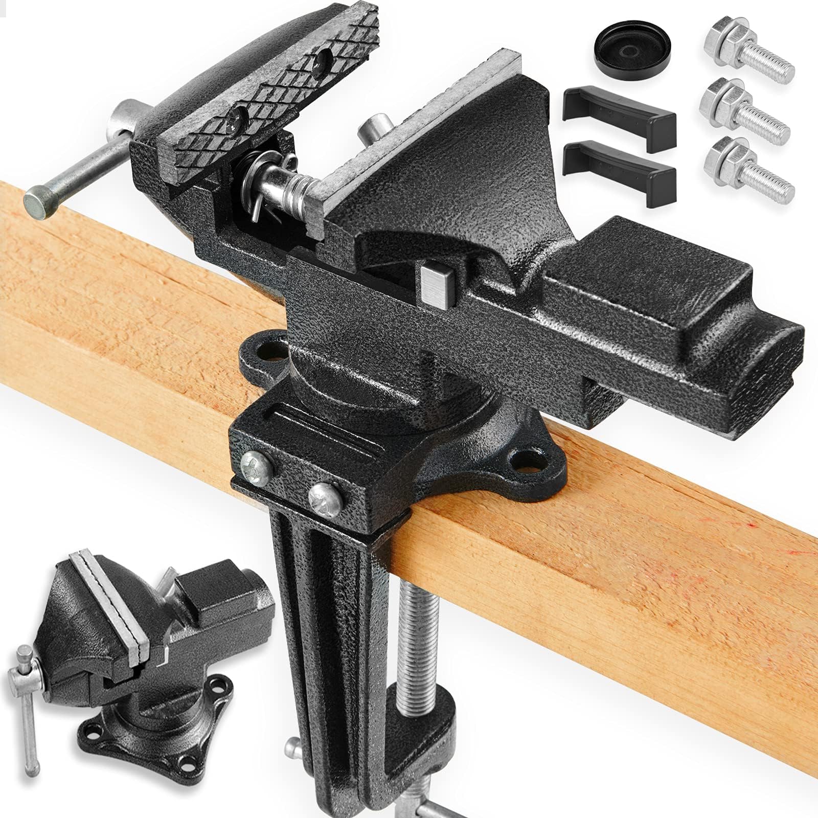 Amazon.com: IQ Vise | 360° Articulating Bench Vise Made From Steel ...