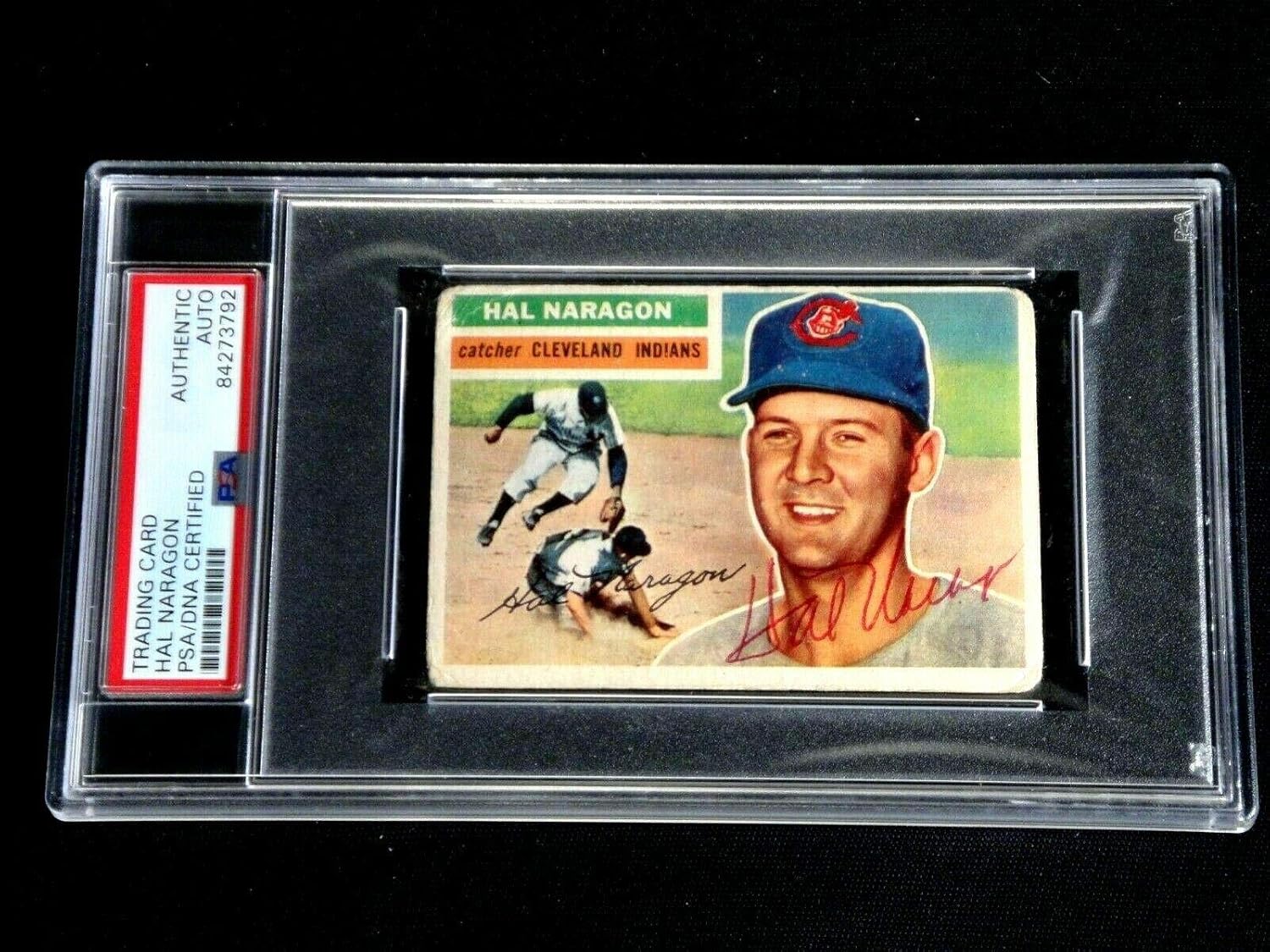 Hal Naragon #311 Signed Original 1956 Topps Psa/dna Autograph Auto Card ...