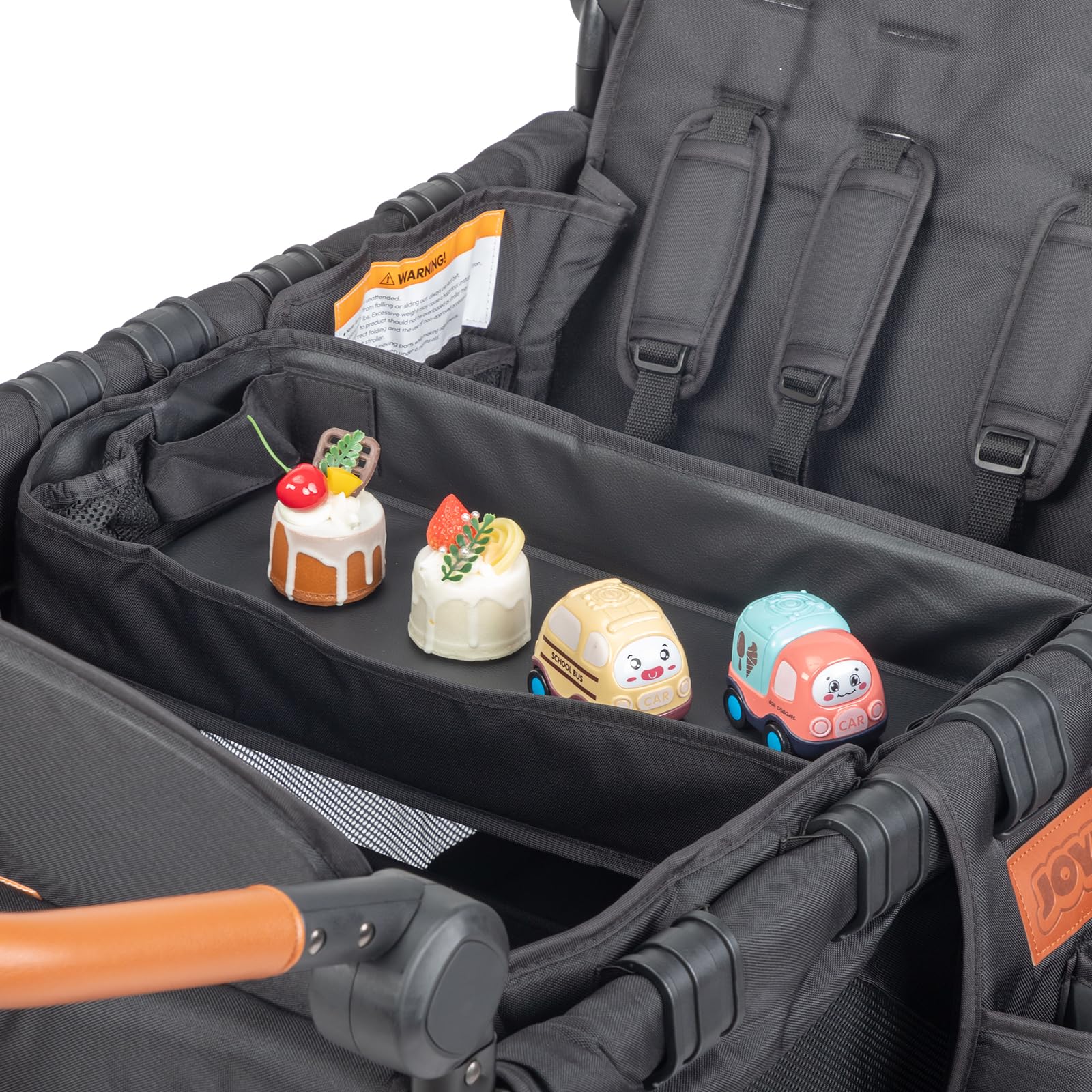 Snapklik.com : JOYMOR Snack Tray For Wagon Stroller, Featuring Faux ...