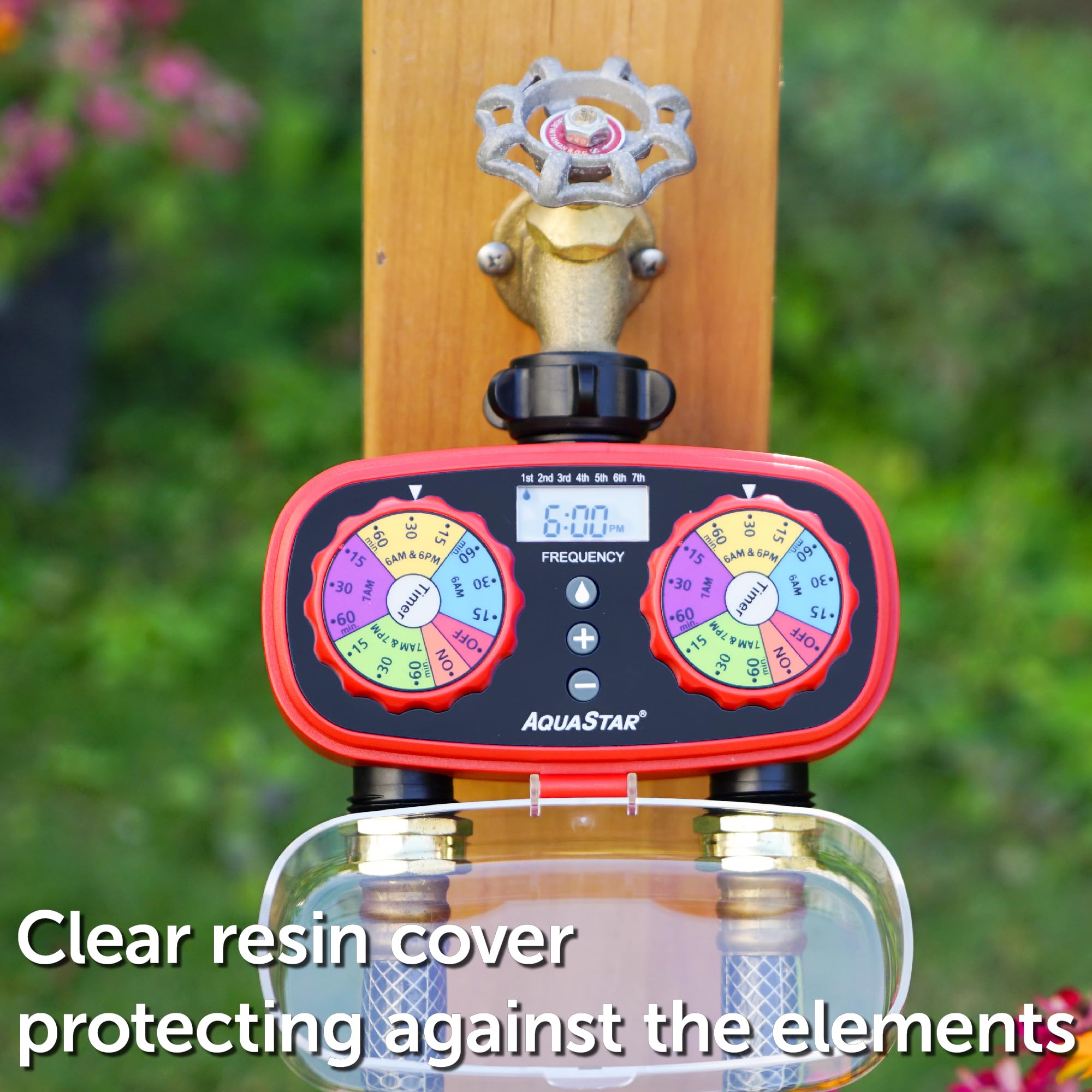 Snapklik.com : AQUASTAR Two-Zone Hose Watering Timer