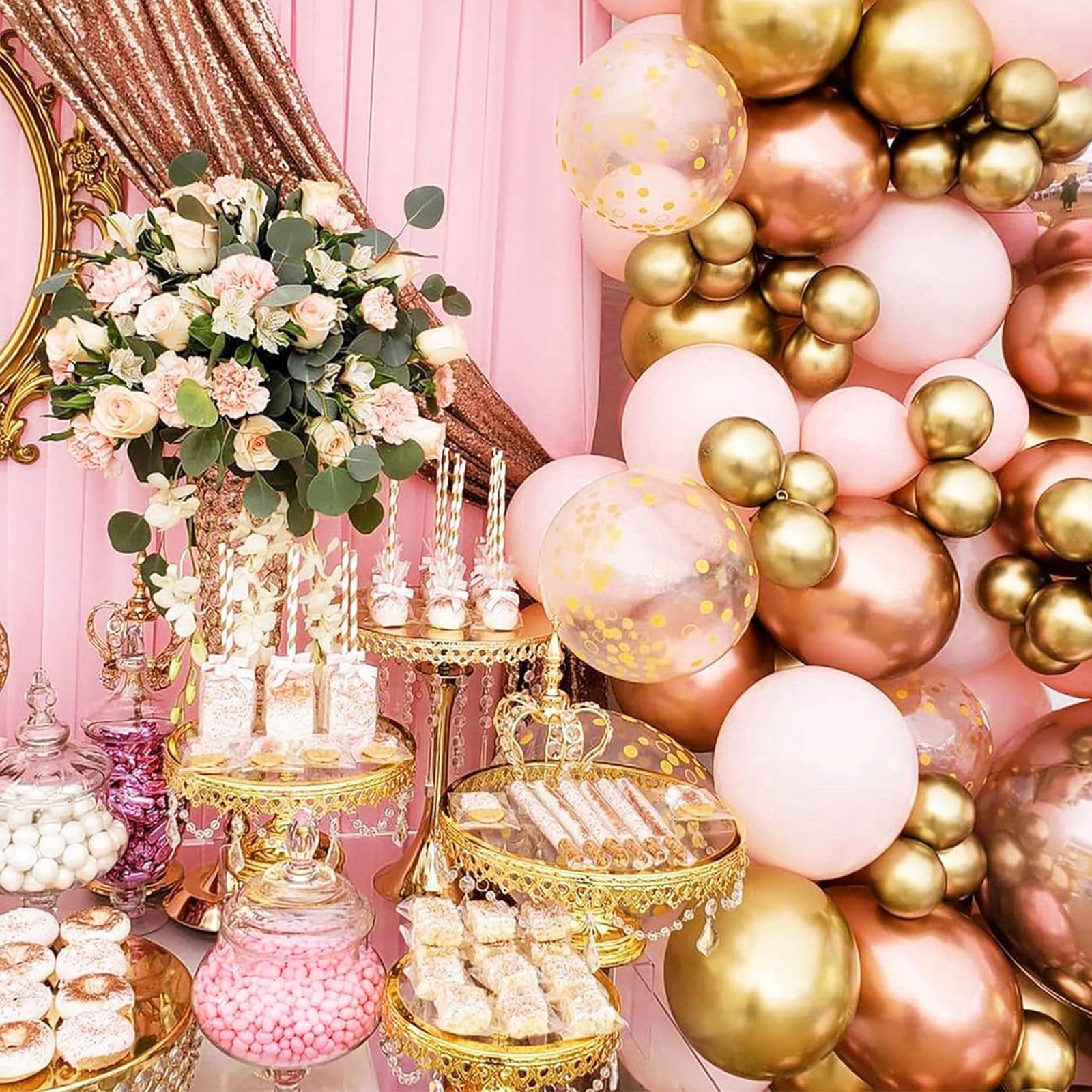 Snapklik.com : Rose Gold Baby Shower Decorations For Girl - Rose Gold ...