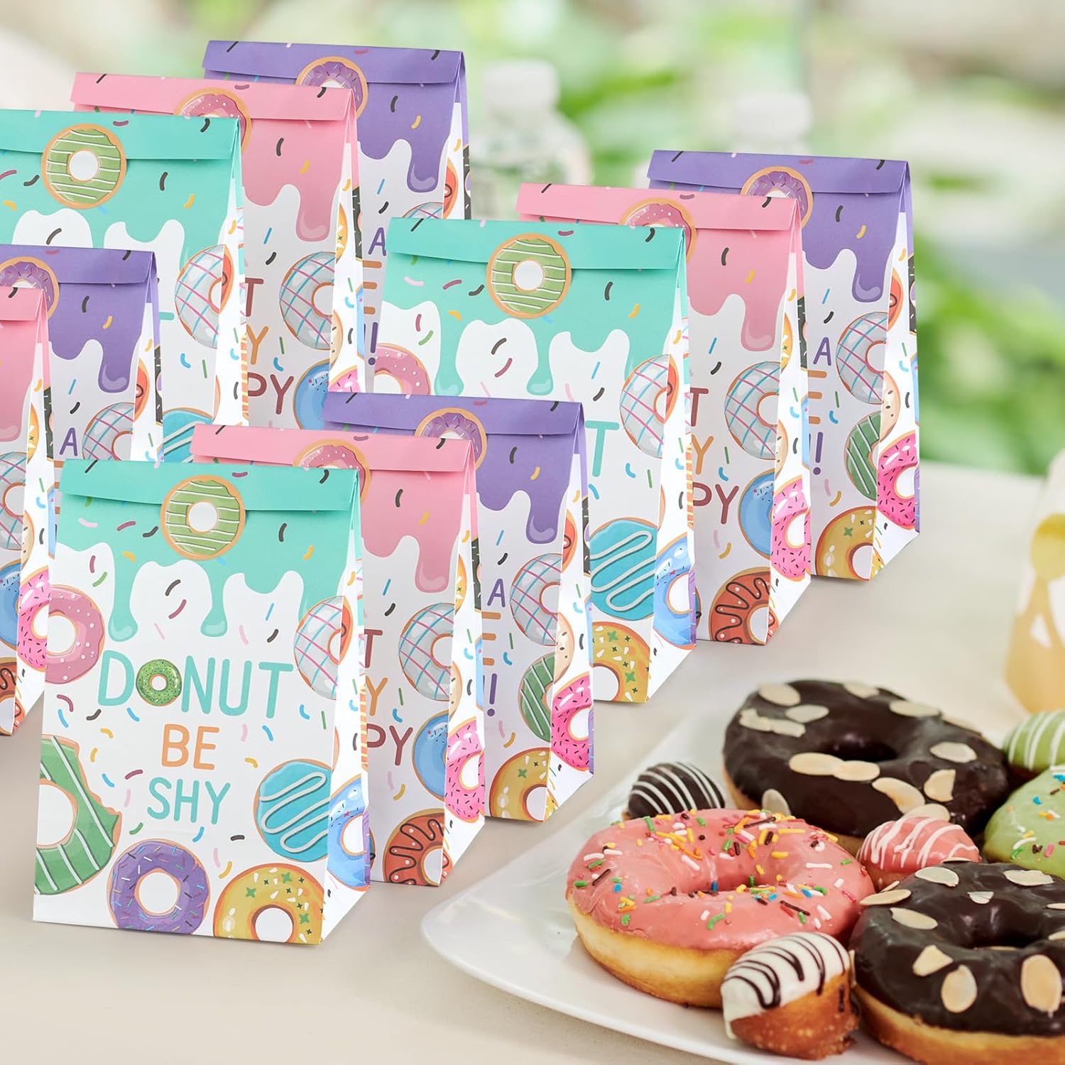 Hejin 30 Bolsas De Dulces Con 36 Calcomanías Decoraciones De Fiesta De