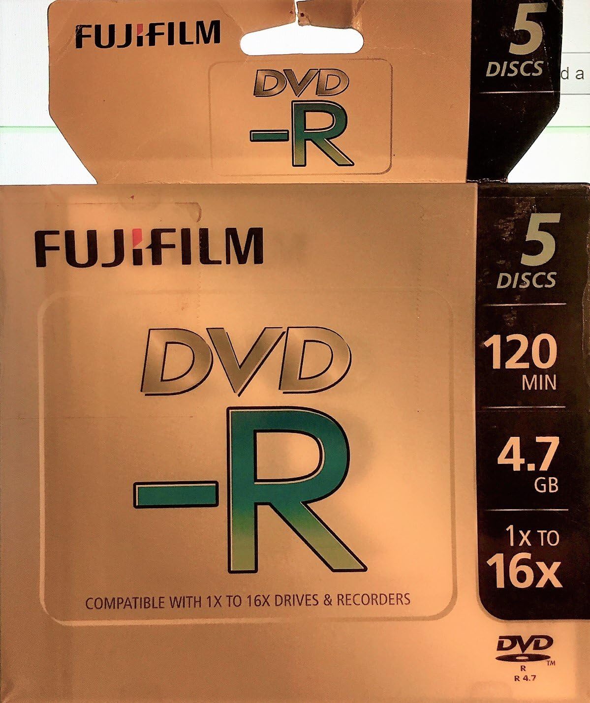 Amazon.com: Fujifilm Media 25302947 DVD-R 4.7 GB 120 Minutes 16X ...