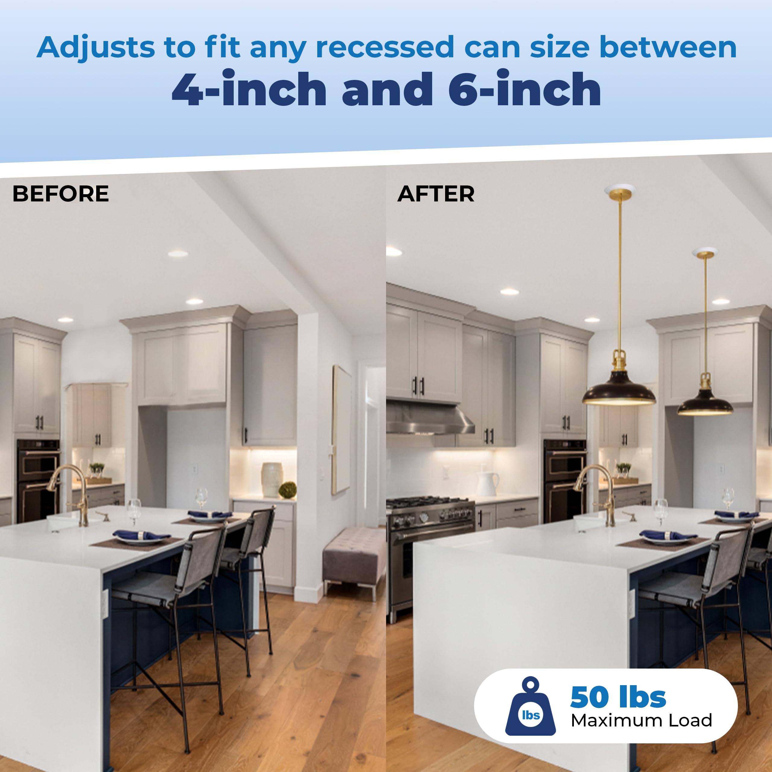 Pendant Light For Recessed Light Conversion 6 In Recessed Light