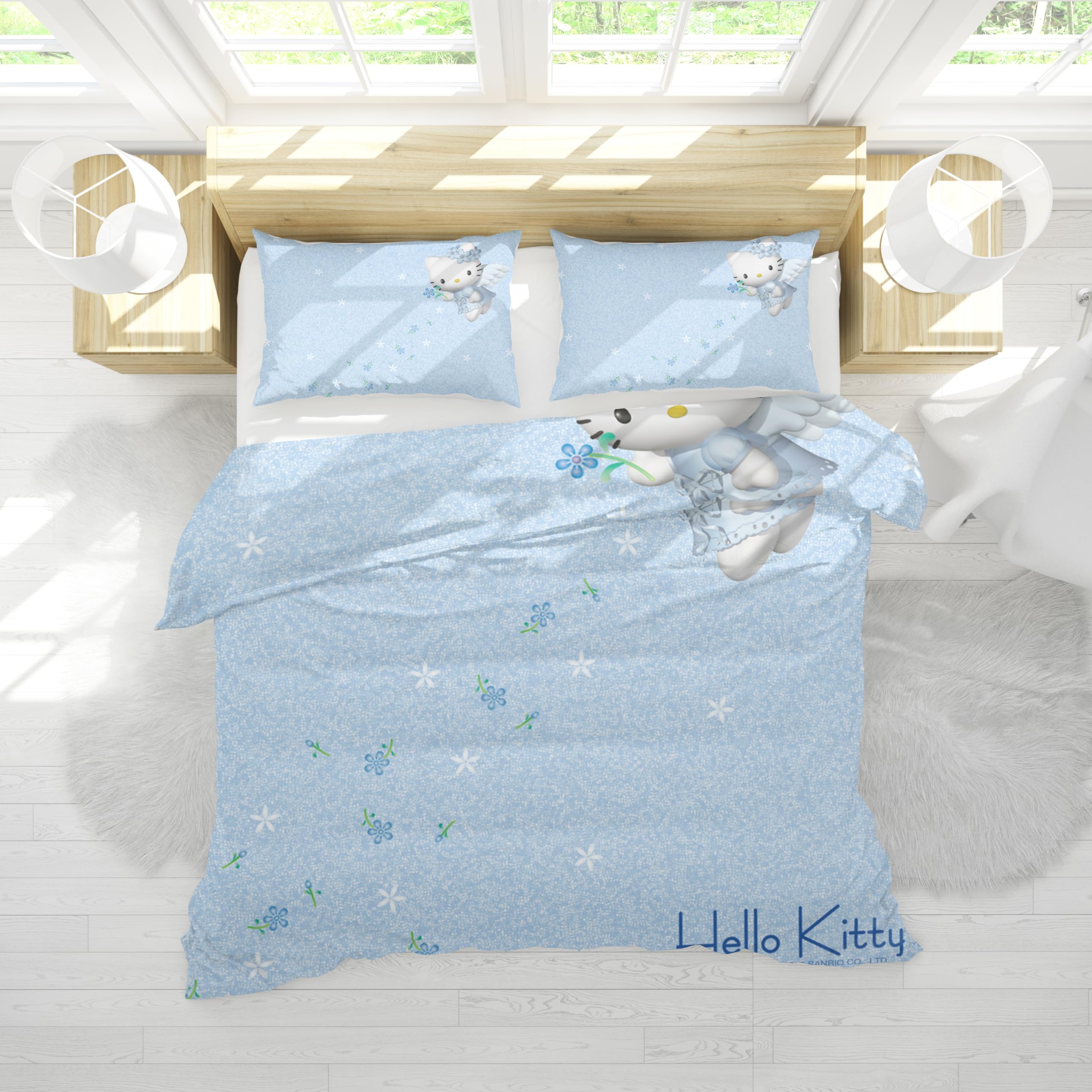 Hello Kitty Bed Set Blue