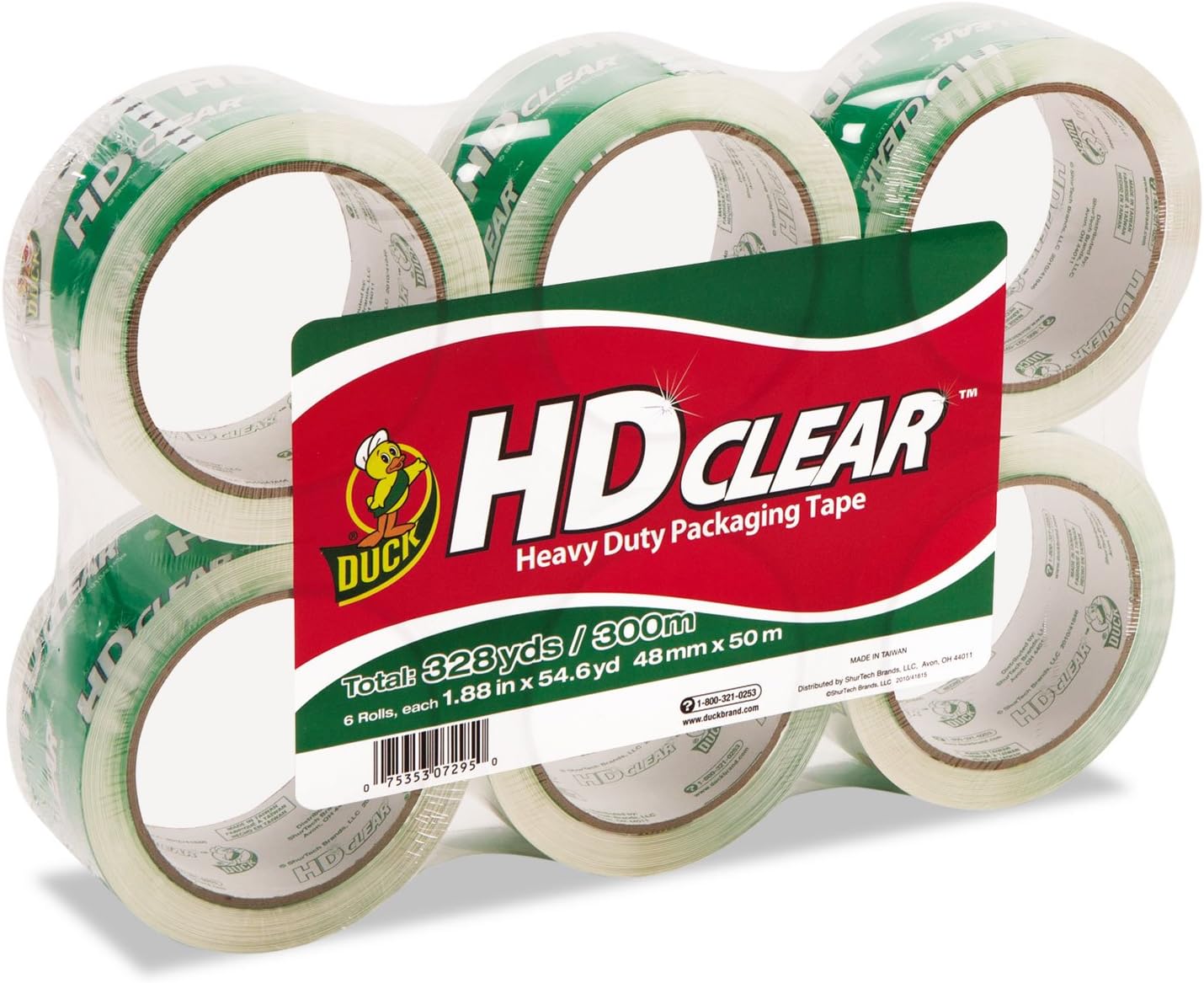 Amazon.com : Duck Brand Standard Packaging Tape Refills - 4 Extra Long ...