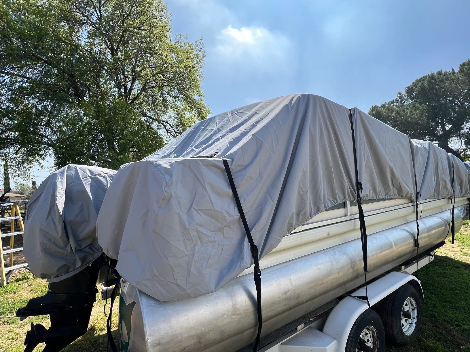 $32/mo - Finance Universal Pontoon Boat Cover with Snaps Made of ...