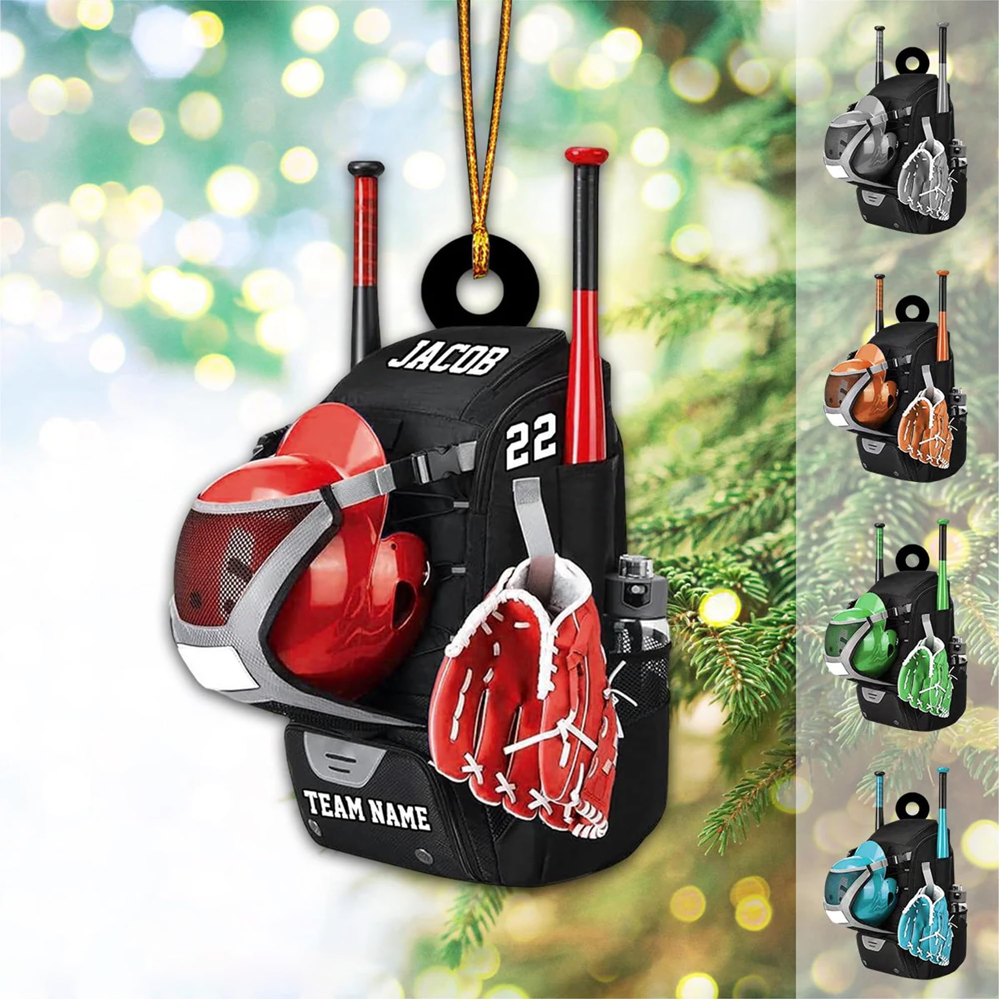 Amazon.com: Nazenti Personalized Baseball Ornament, Custom Baseball ...