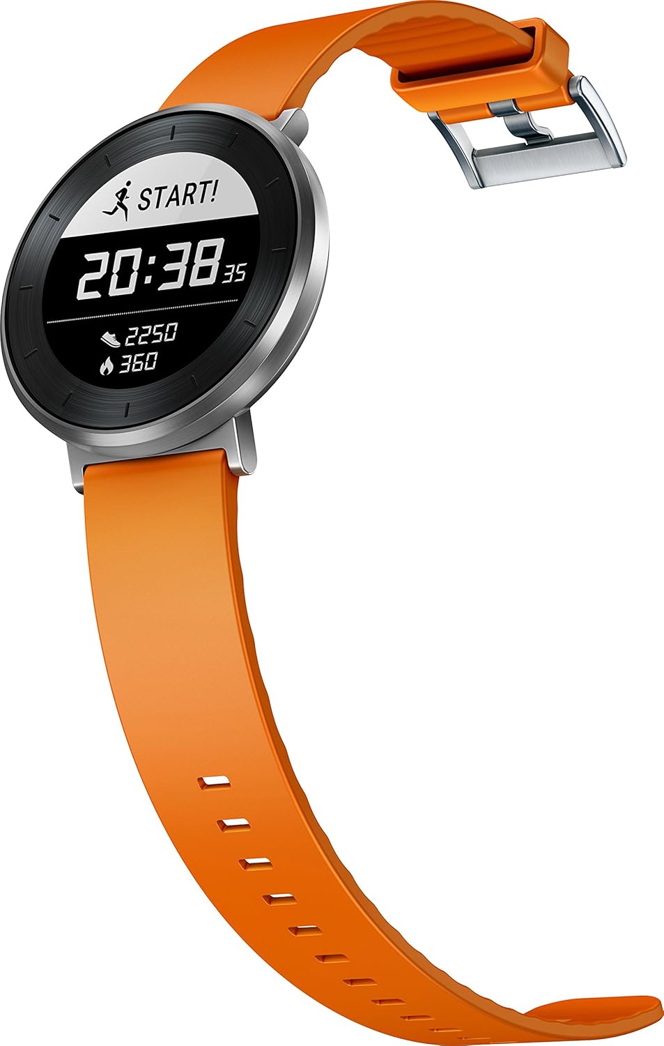 Huawei Fit Small Activity Tracker (Moonlight Silver Case, Orange Sport ...